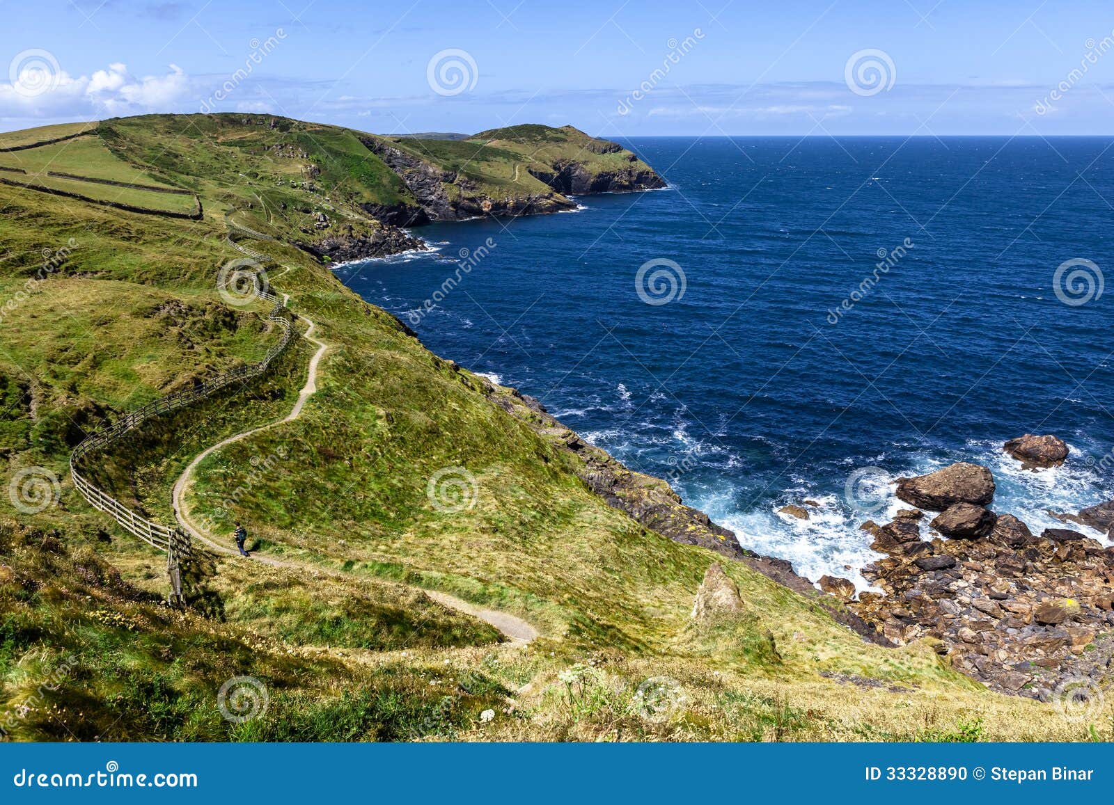 Cornwall coastline stock photo. Image of coast, landscape - 33328890