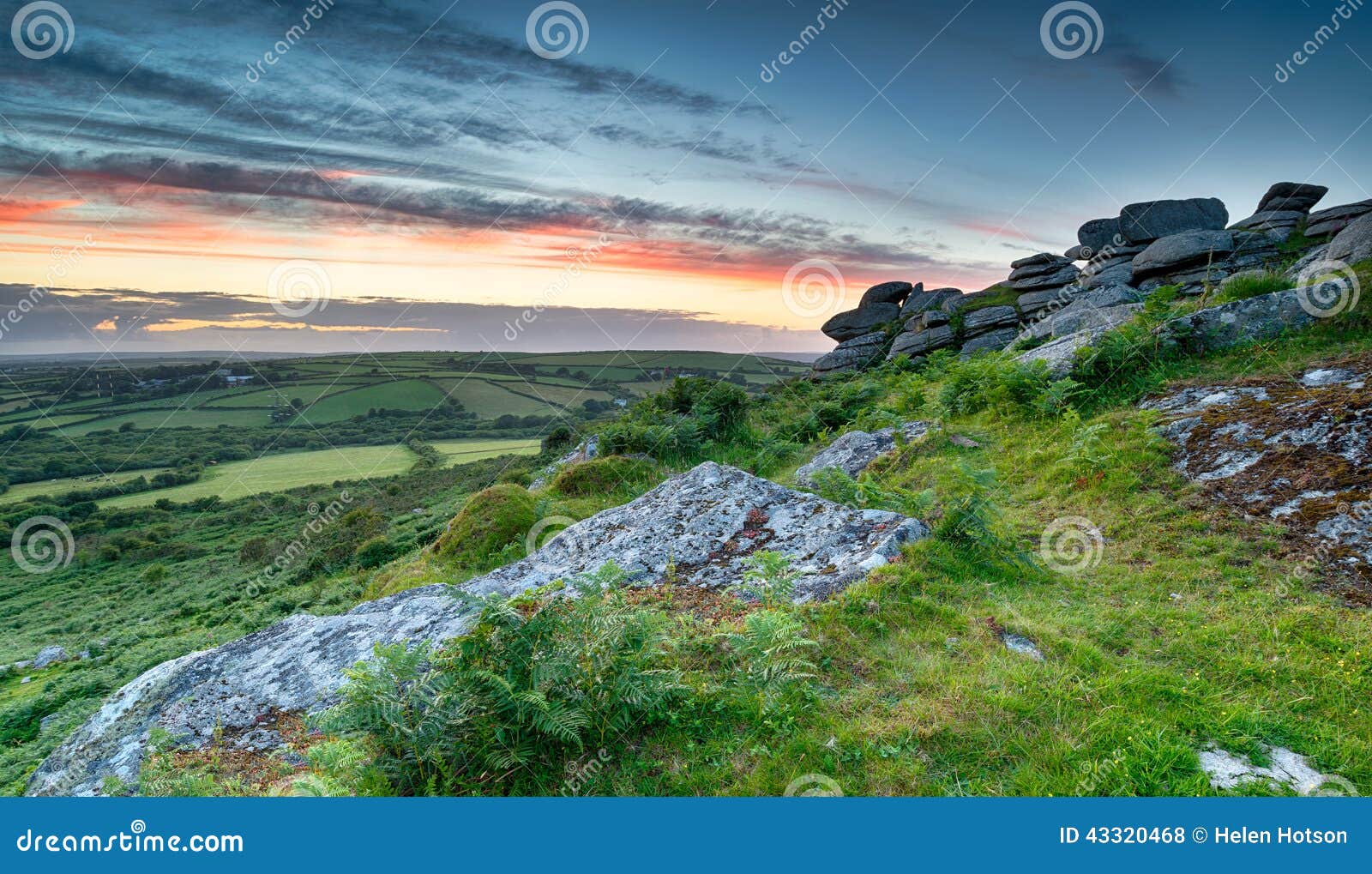 Cornwall Countryside stock photo. Image of moor, british - 43320468