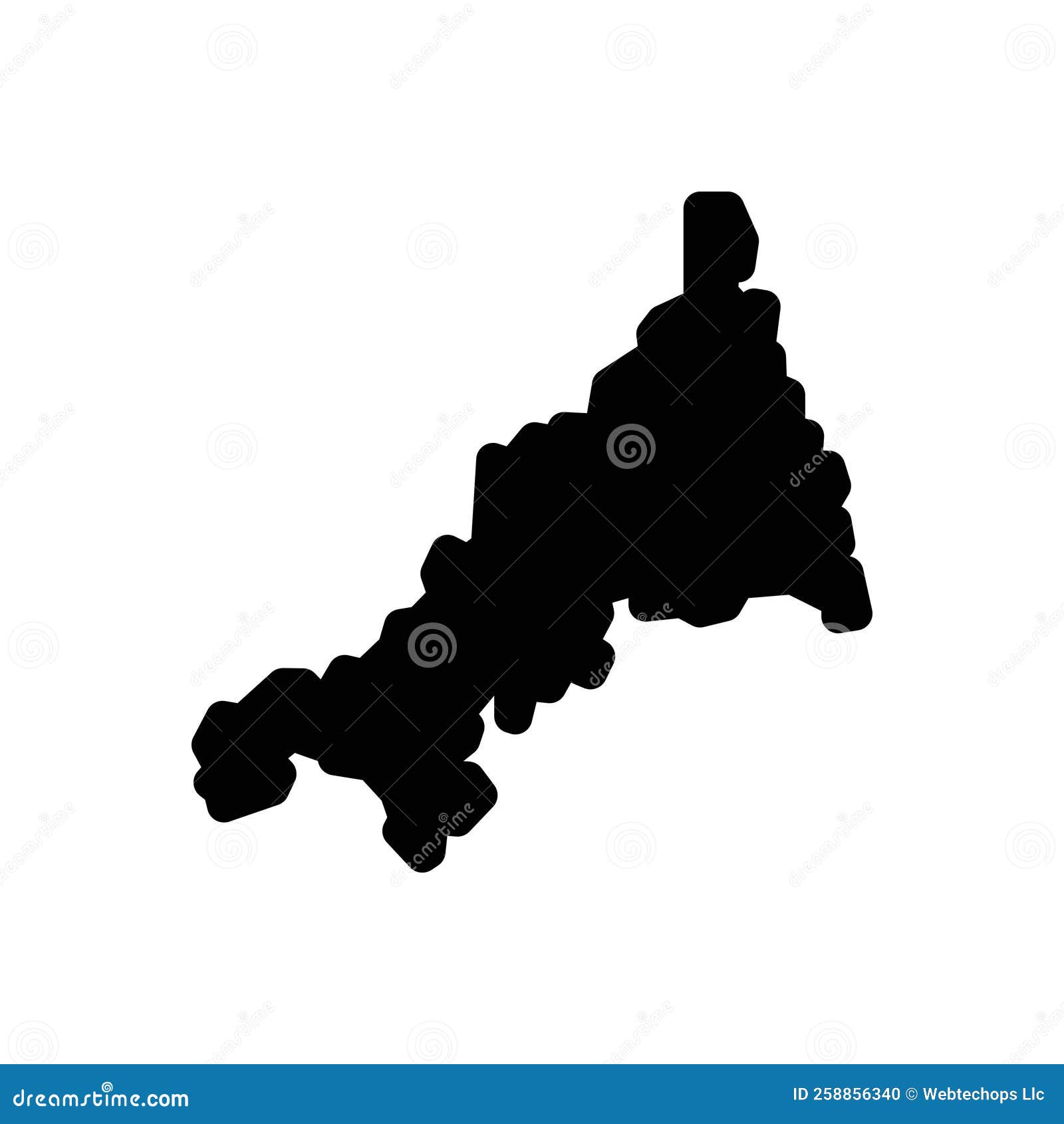 Black Solid Icon for Cornwall, Uk and Map Stock Illustration ...