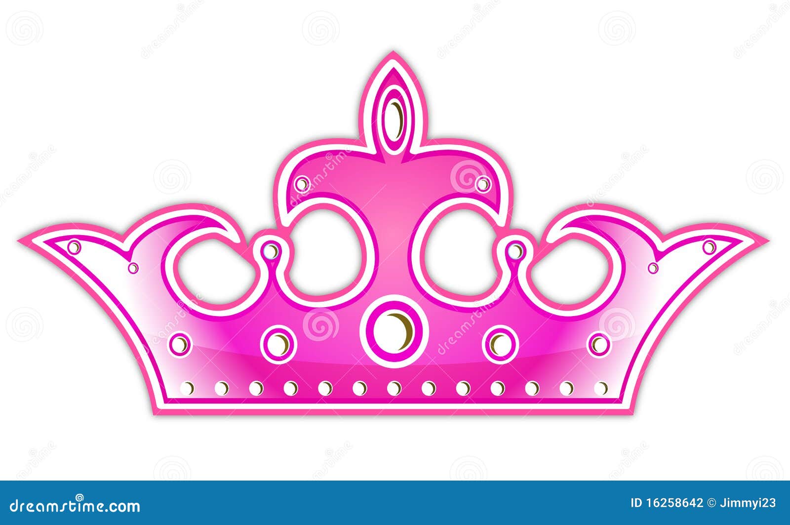 Coroa cor-de-rosa ilustração do vetor. Ilustração de real - 16258642