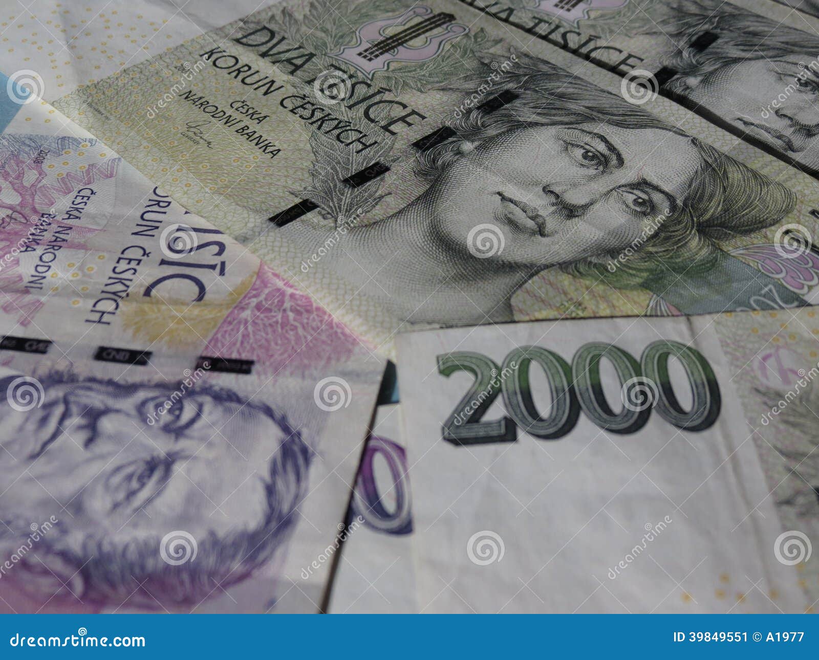 Coroas checas das cédulas imagem de stock. Imagem de nota - 39849551