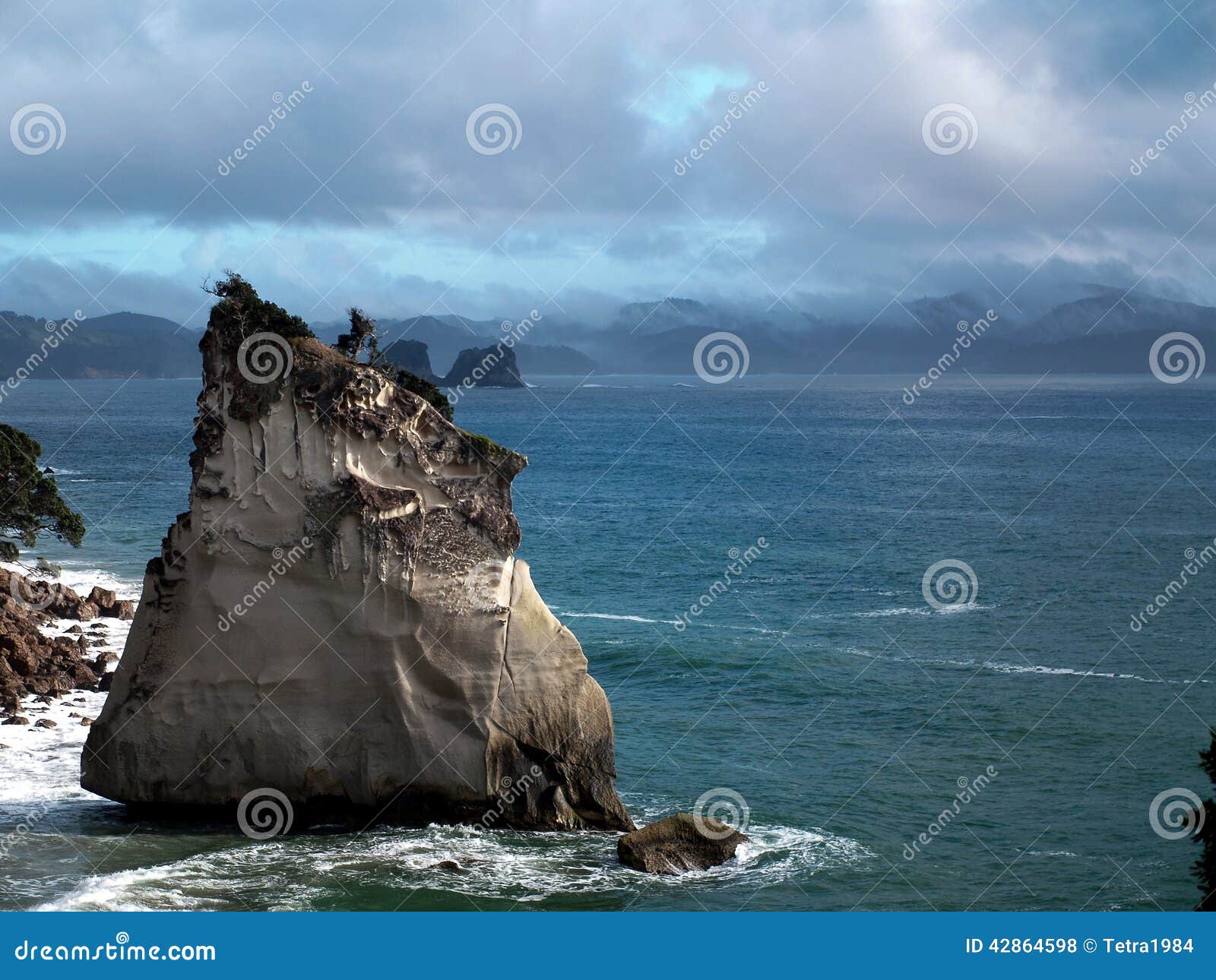 The Tor - Standalone Rock Formation In Torbay, New Zealand Royalty-Free ...