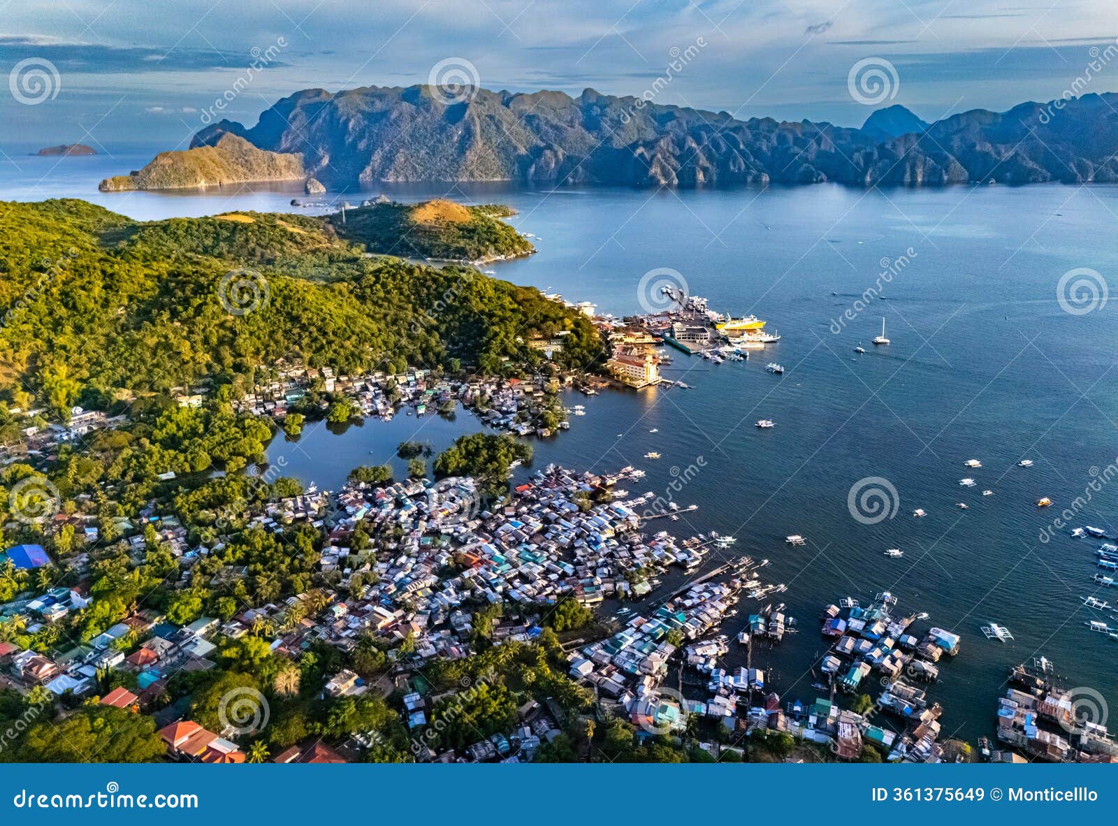 Coron in the Province of Palawan, Philippines Stock Image - Image of ...
