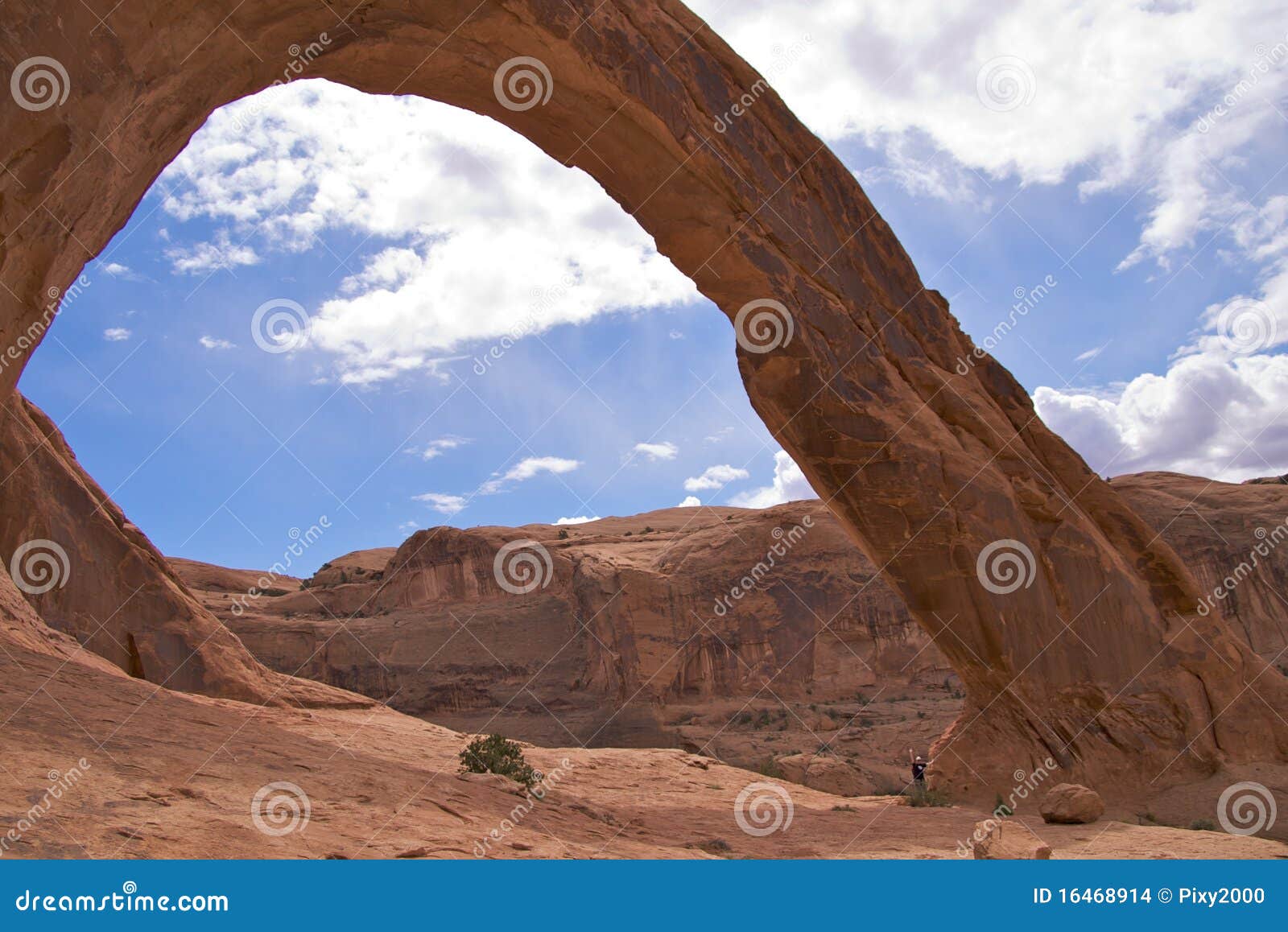 Corona Arch stock photo. Image of arch, eroded, desolate - 16468914