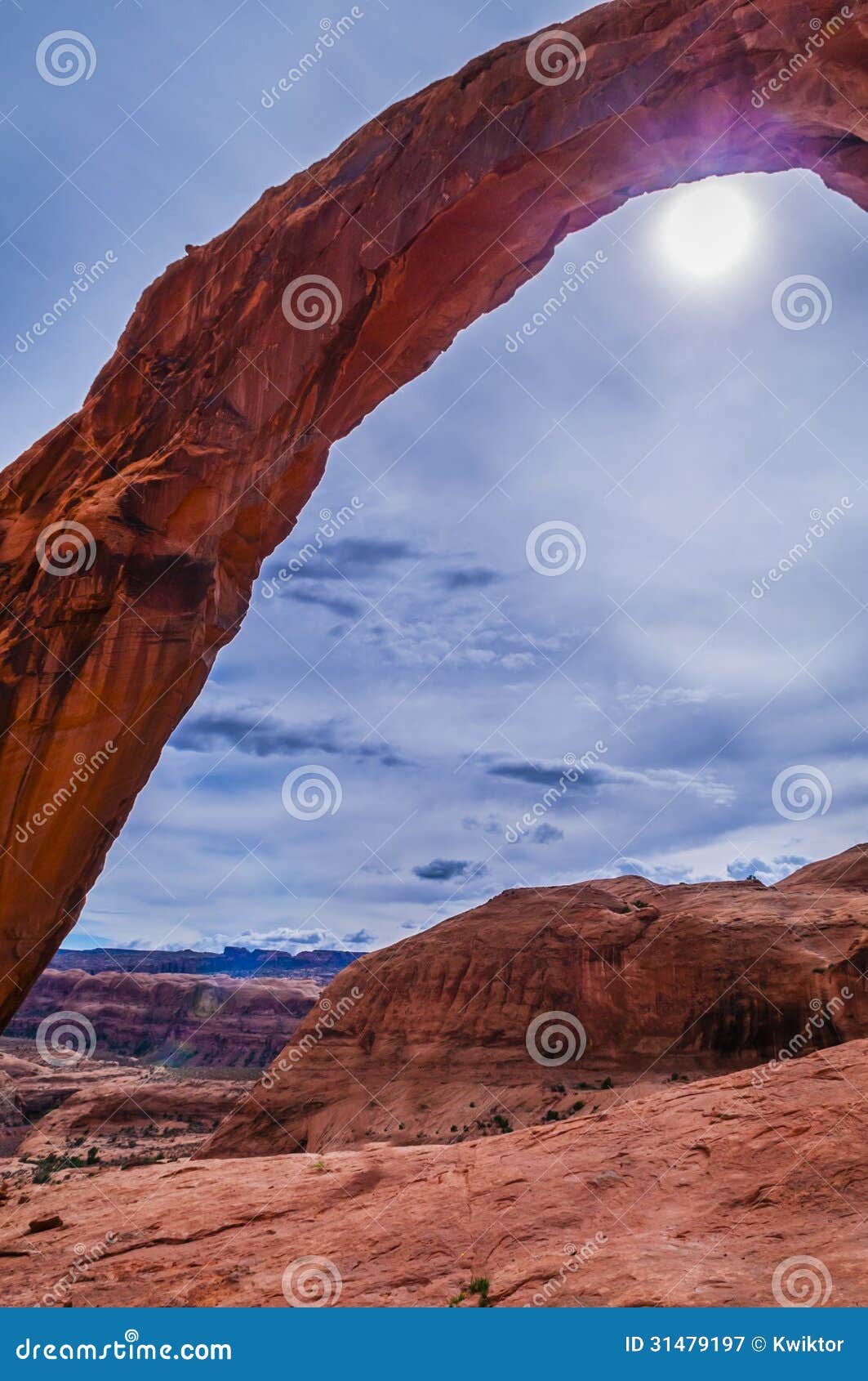 Corona Arch stock image. Image of plants, trail, landmark - 31479197