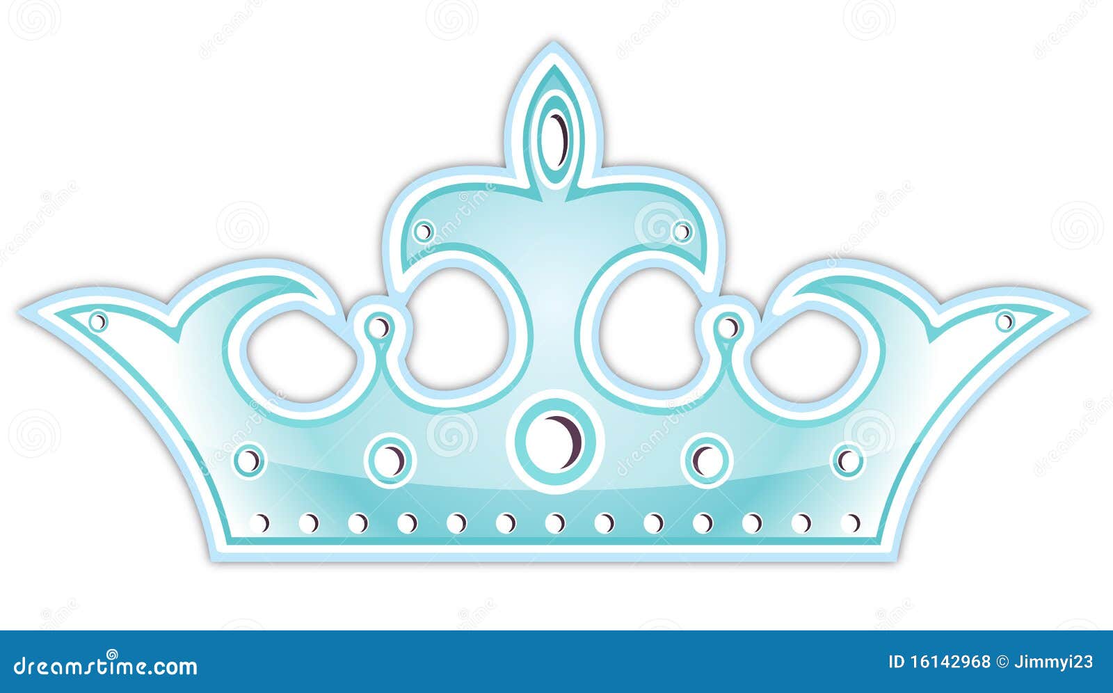 Corona azul ilustración del vector. Ilustración de aislado - 16142968