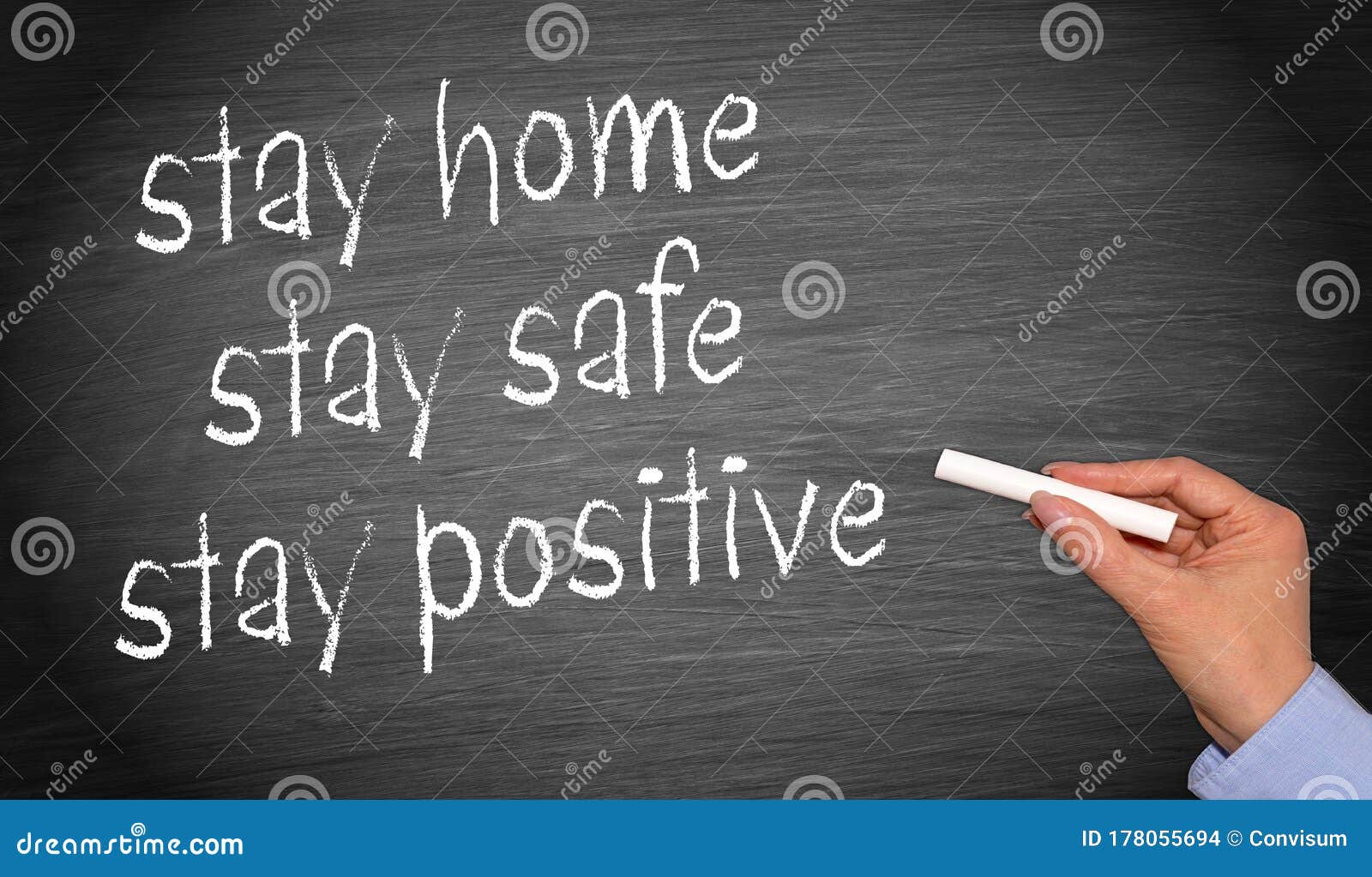 Corona Covid-19, Stay Home, Stay Safe, Stay Positive Stock Photo ...