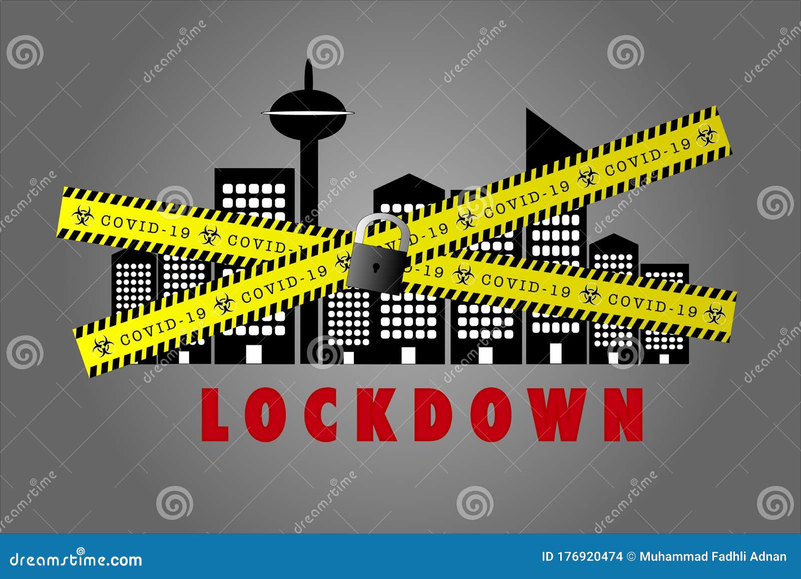 Corona Virus 2019 or Covid-19 Pandemic, Lockdown Stock Vector ...