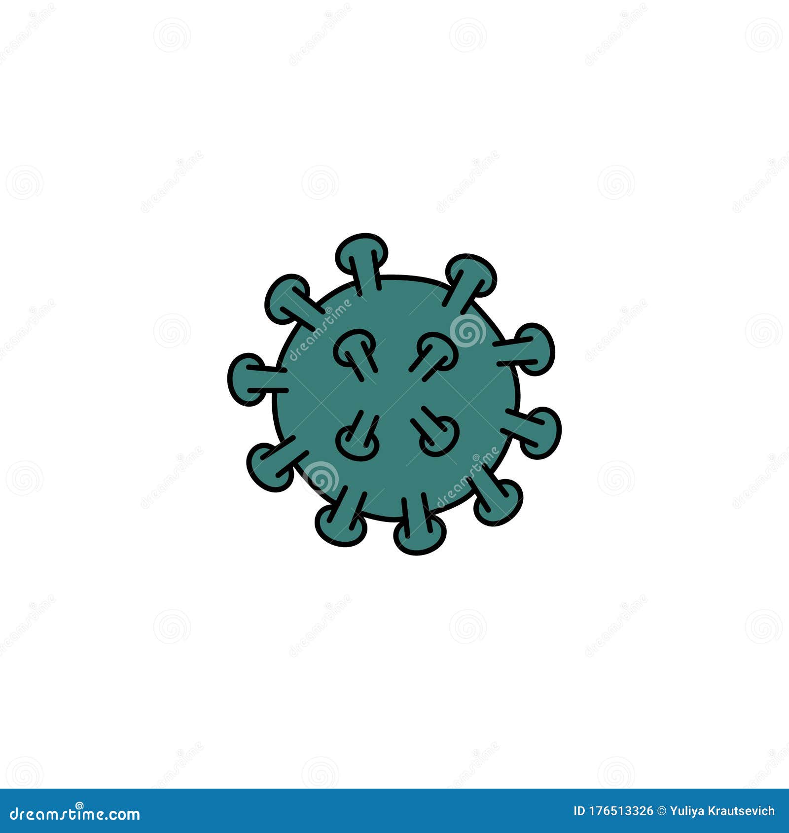 Corona Virus. Doodle Element. Vector Illustration Stock Vector ...