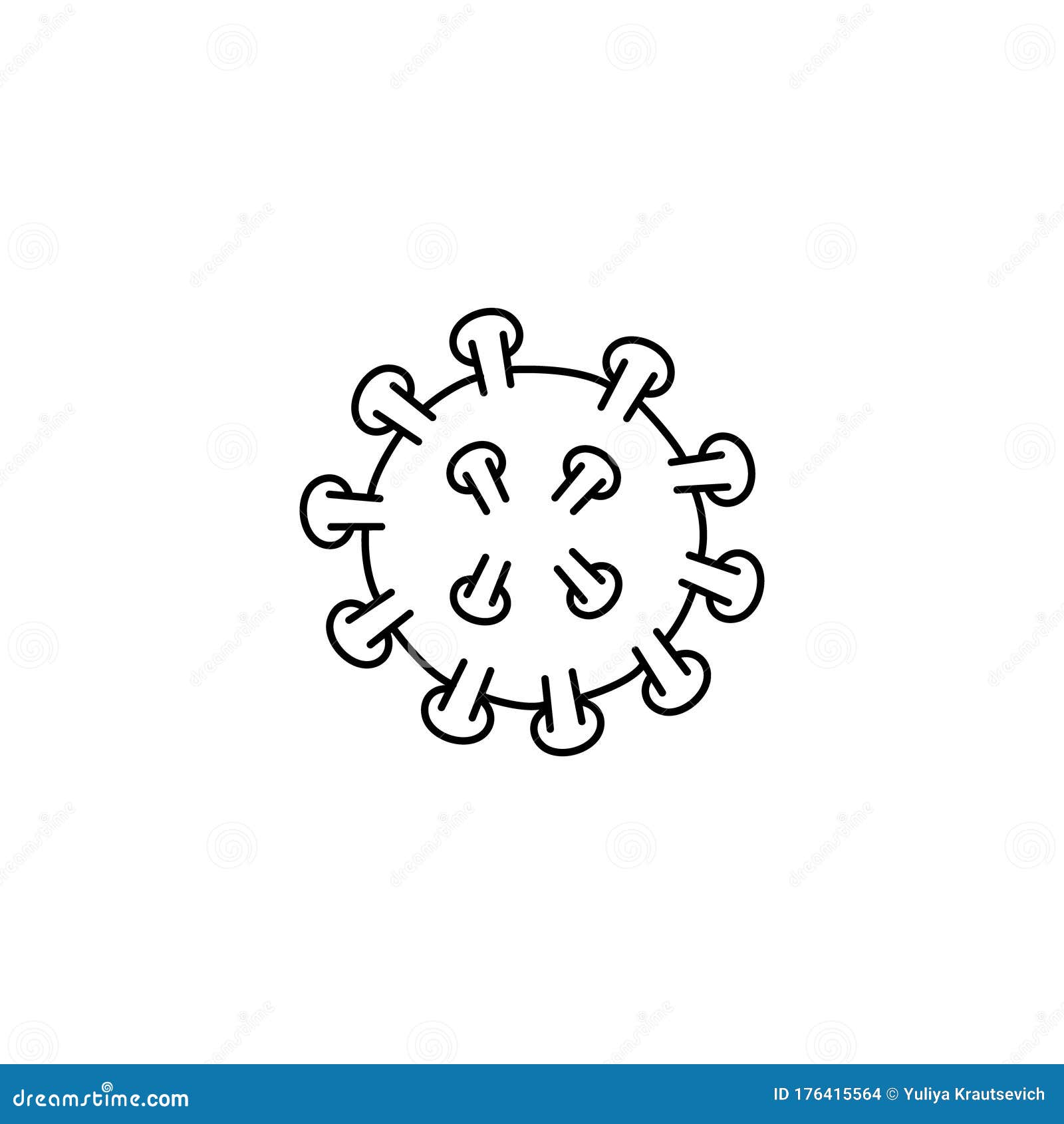 Corona Virus. Doodle Element. Vector Illustration Stock Vector ...