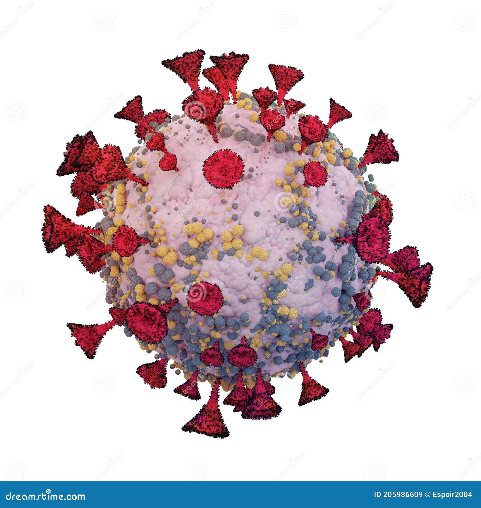 Corona Virus on White Background Stock Illustration - Illustration of ...