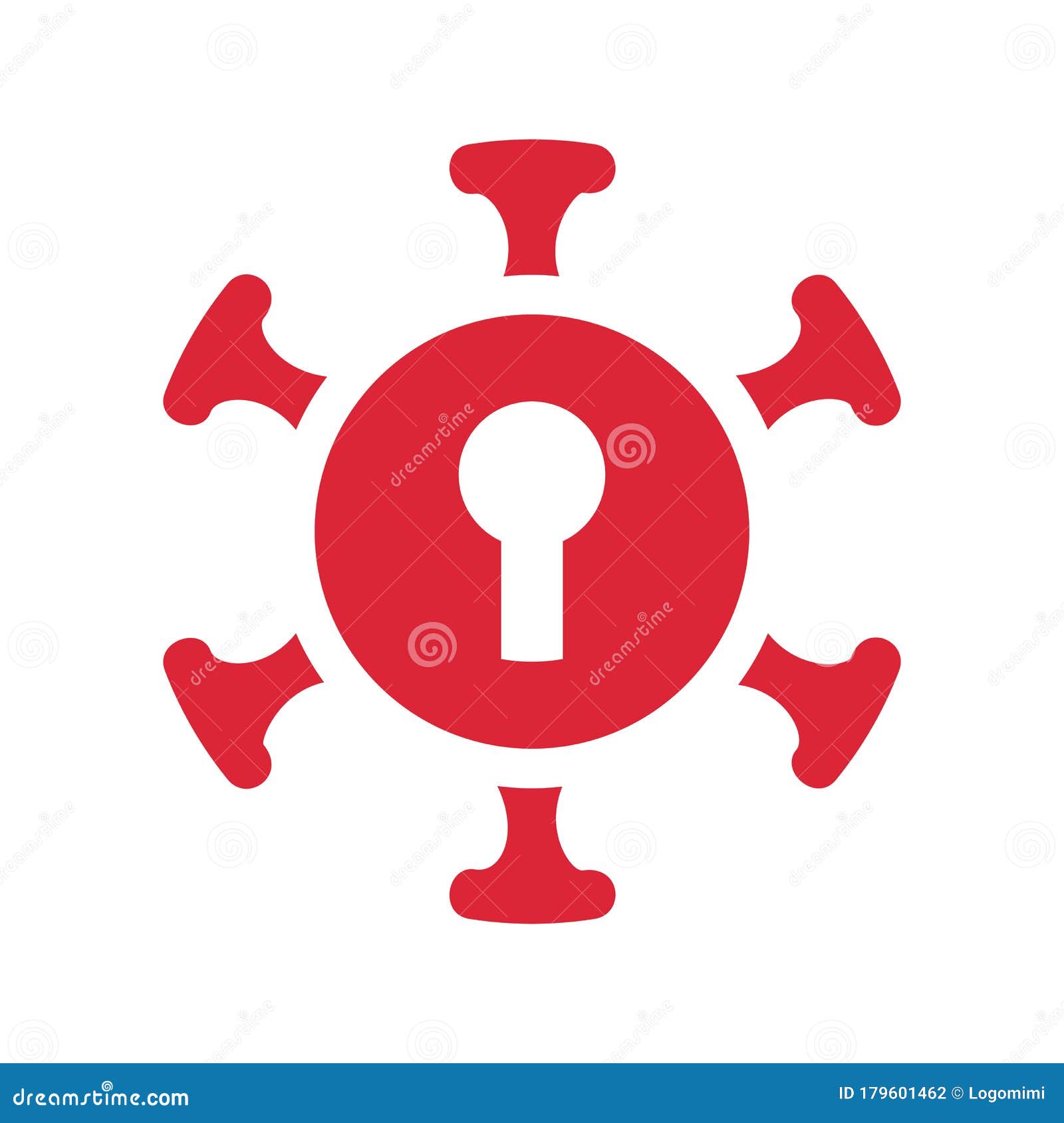 Corona Virus Lock Down, Vector Logo Icon Design Stock Vector ...