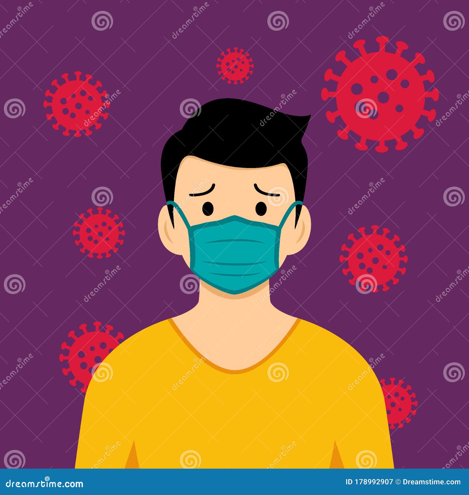 A People In A Mask And Without A Mask, No Entry Without A Mask Vector ...