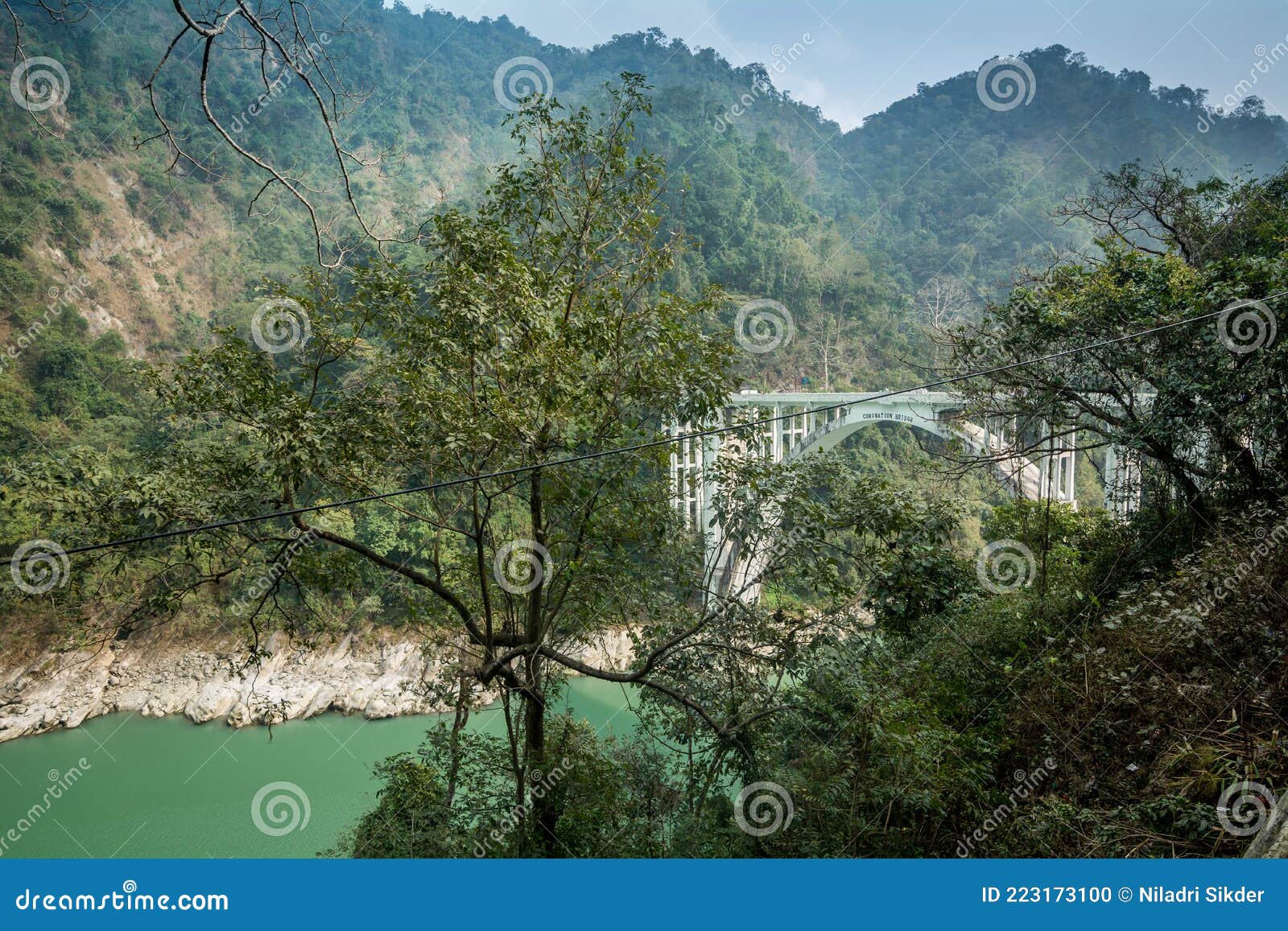 Coronation Bridge and Teesta River Stock Photo - Image of coronation ...