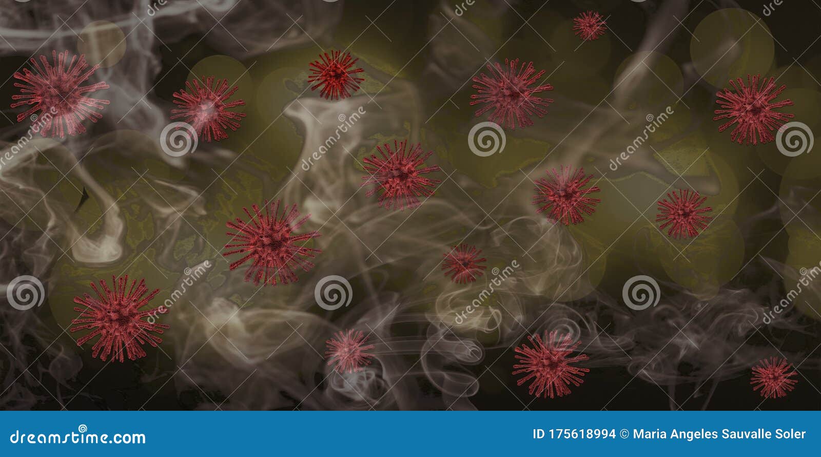 Coronavirus Attacking the Earth. Stock Illustration - Illustration of ...