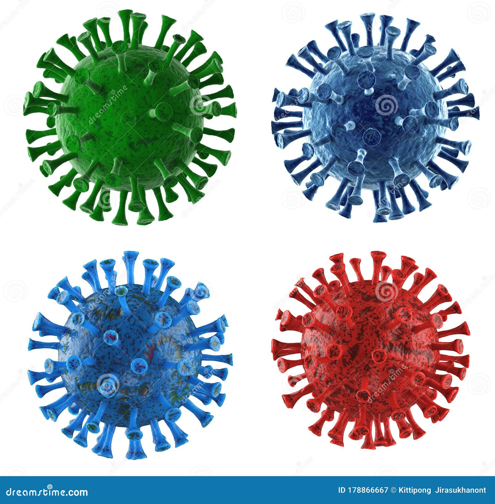 Coronavirus Cell or Covid-19 Cell Stock Illustration - Illustration of ...