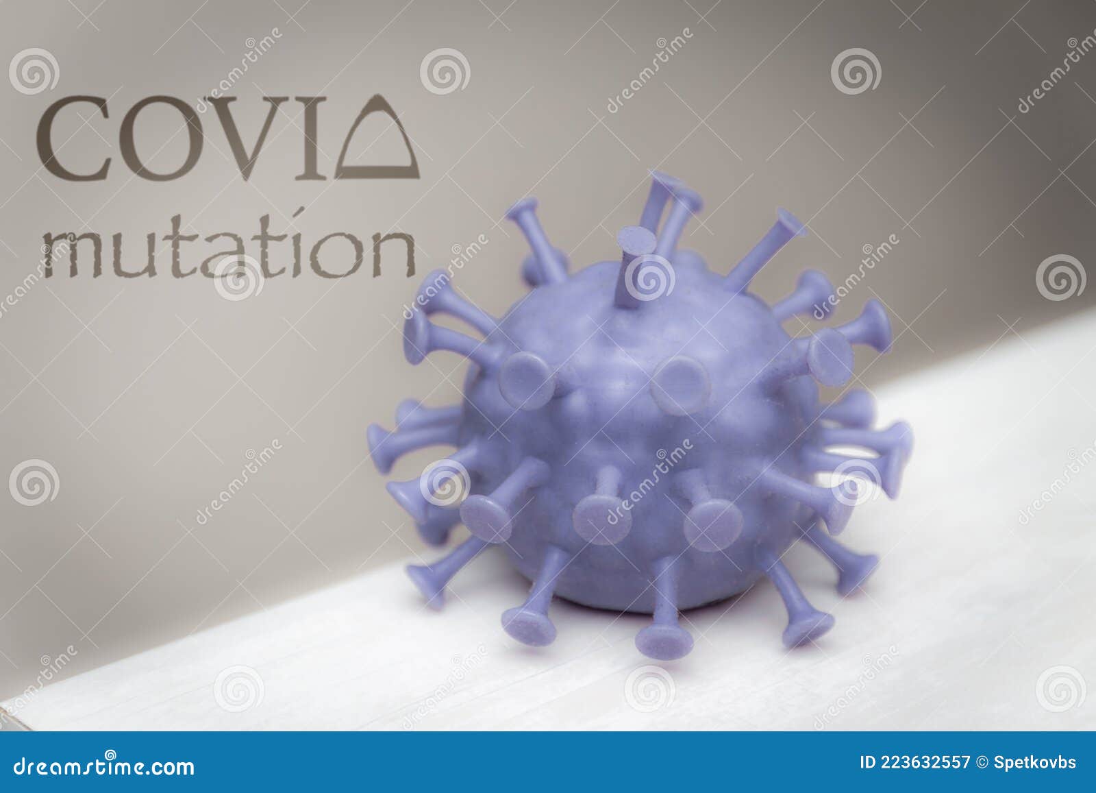 Coronavirus Cell with Delta Sign Stock Image - Image of cell, microbe ...