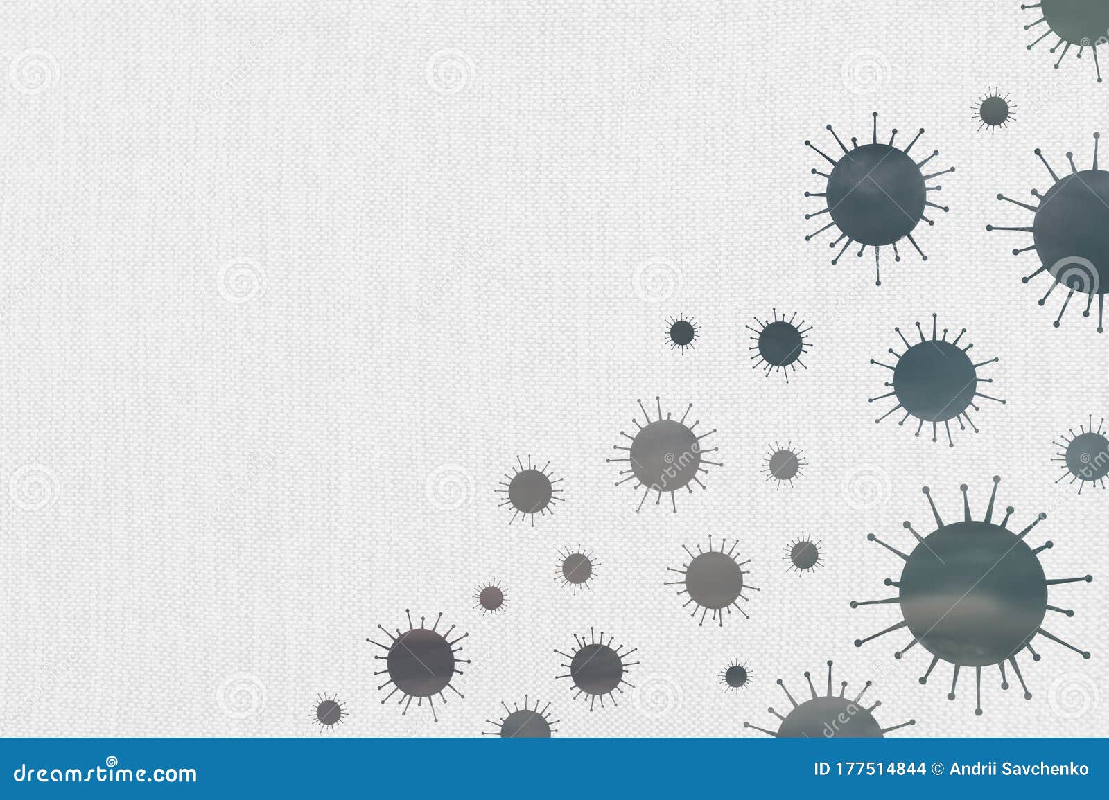 Coronavirus Cells and Infection on Light Background Stock Illustration ...