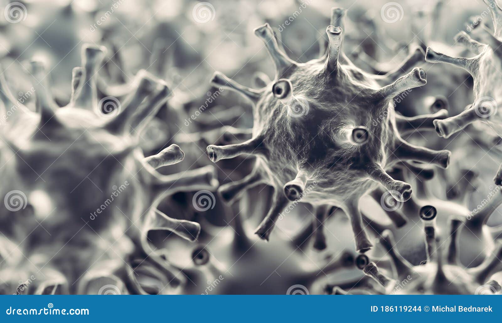 Infection Virus Bacteria Cell Micro Microscope Inside Interior Human ...