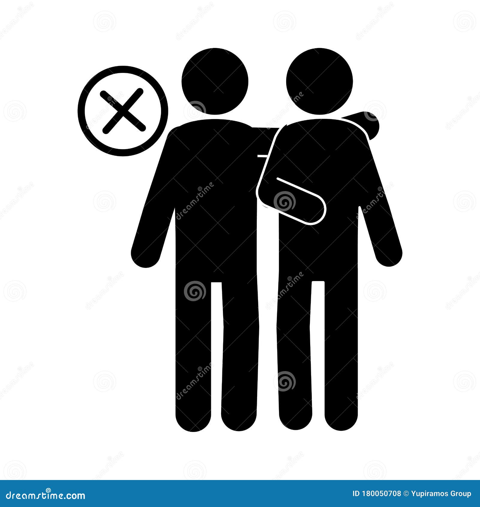 Sick Man Silhouette Poses. Set Of Diseases Icons. Vector Illustration ...
