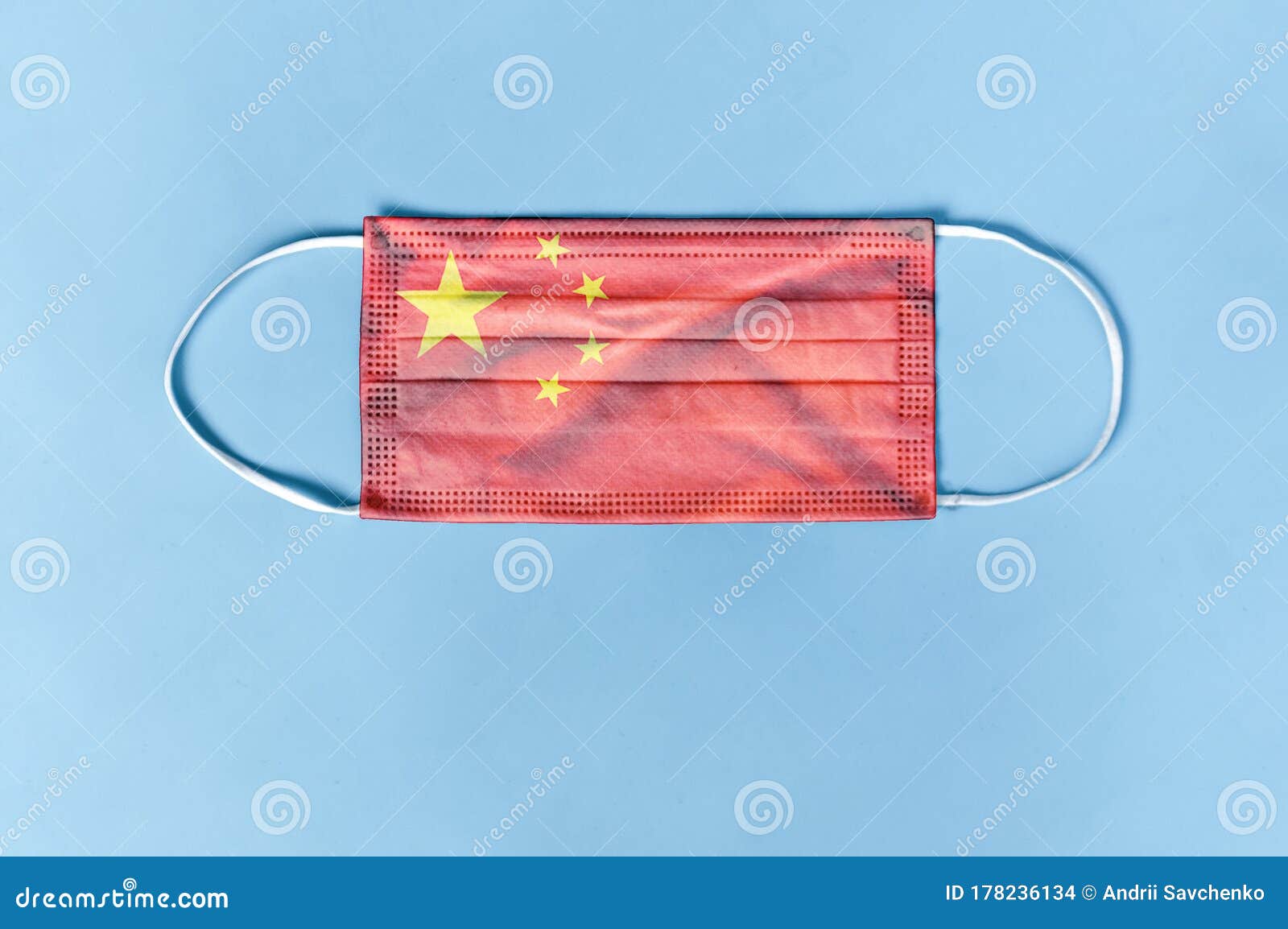 Coronavirus, Covidâ€“19 in China. Mask from Coronavirus with Chinese ...