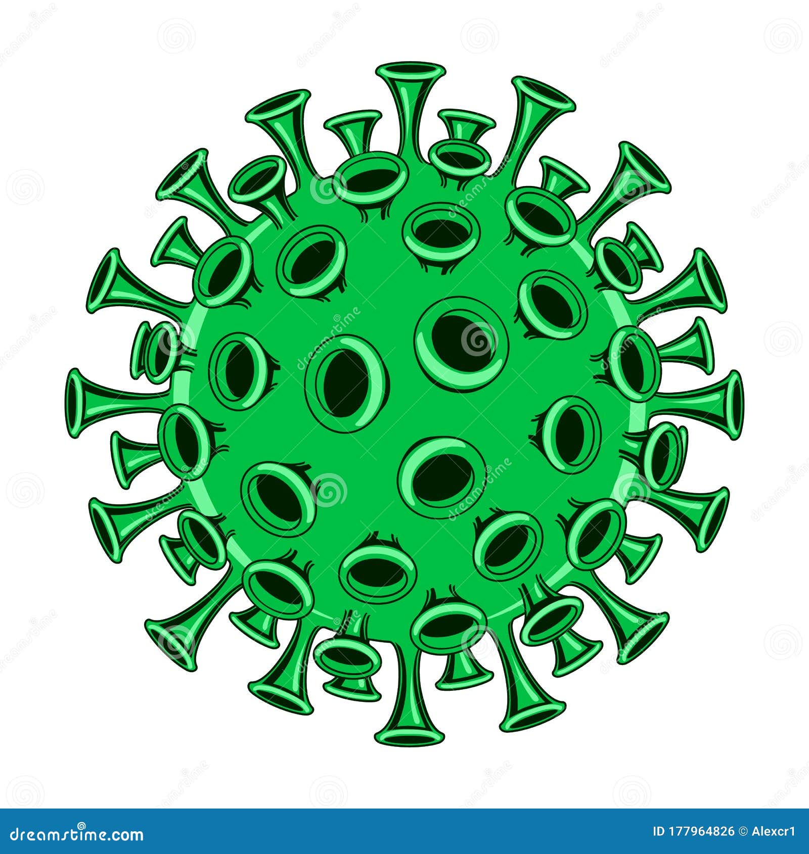Coronavirus Covid-19 Drawing Stock Vector - Illustration of illness ...