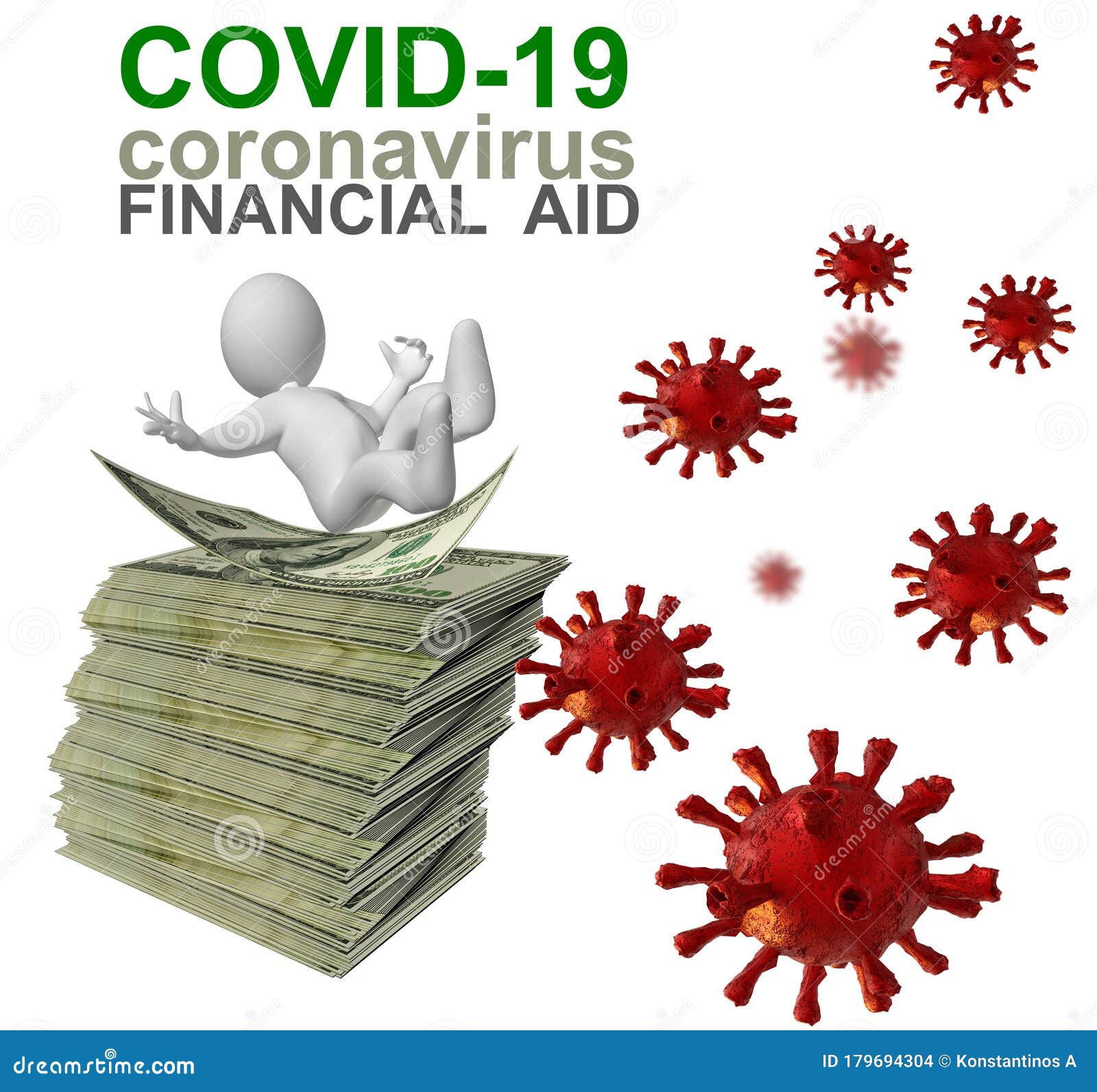 Coronavirus Covid-19 Financial Support Aid Help Assistance Give Dollar ...