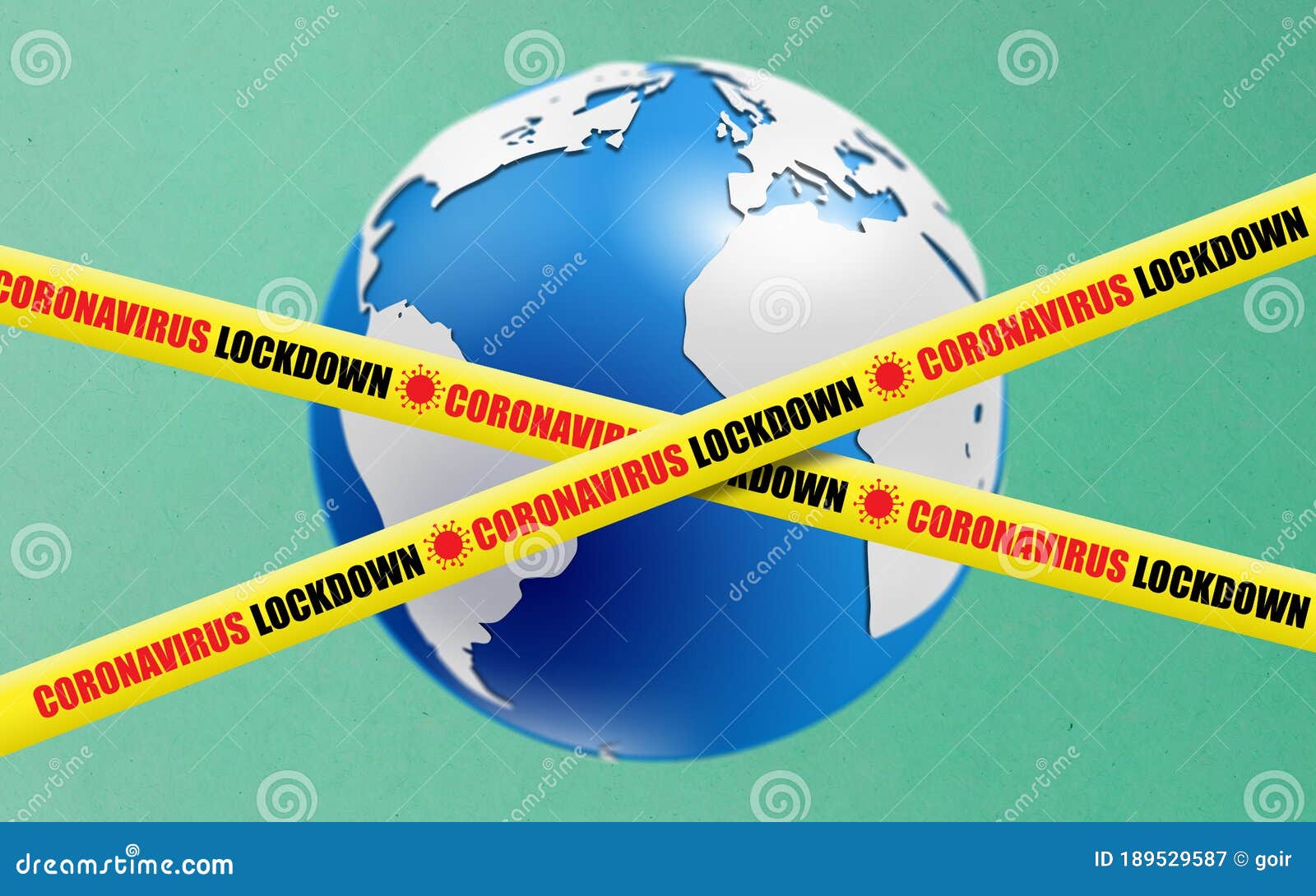 Coronavirus, Covid-19, Global Lockdown Stock Illustration ...