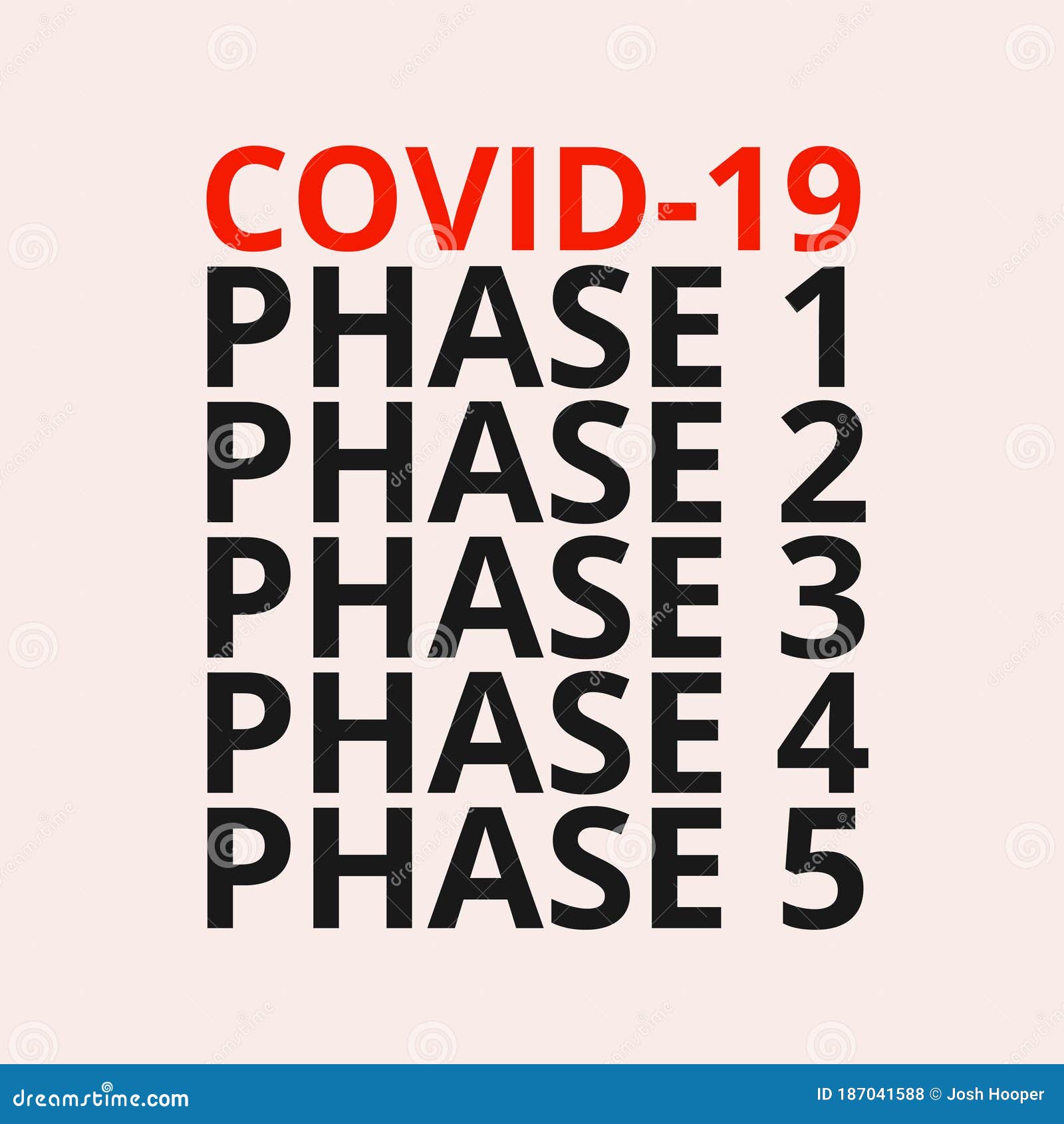 Coronavirus COVID-19 Lockdown Phase 5 Stock Illustration - Illustration ...