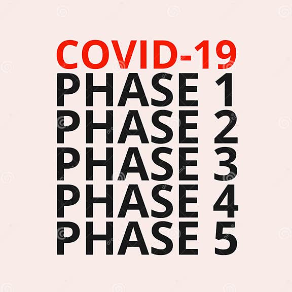 Coronavirus COVID-19 Lockdown Phase 5 Stock Illustration - Illustration ...