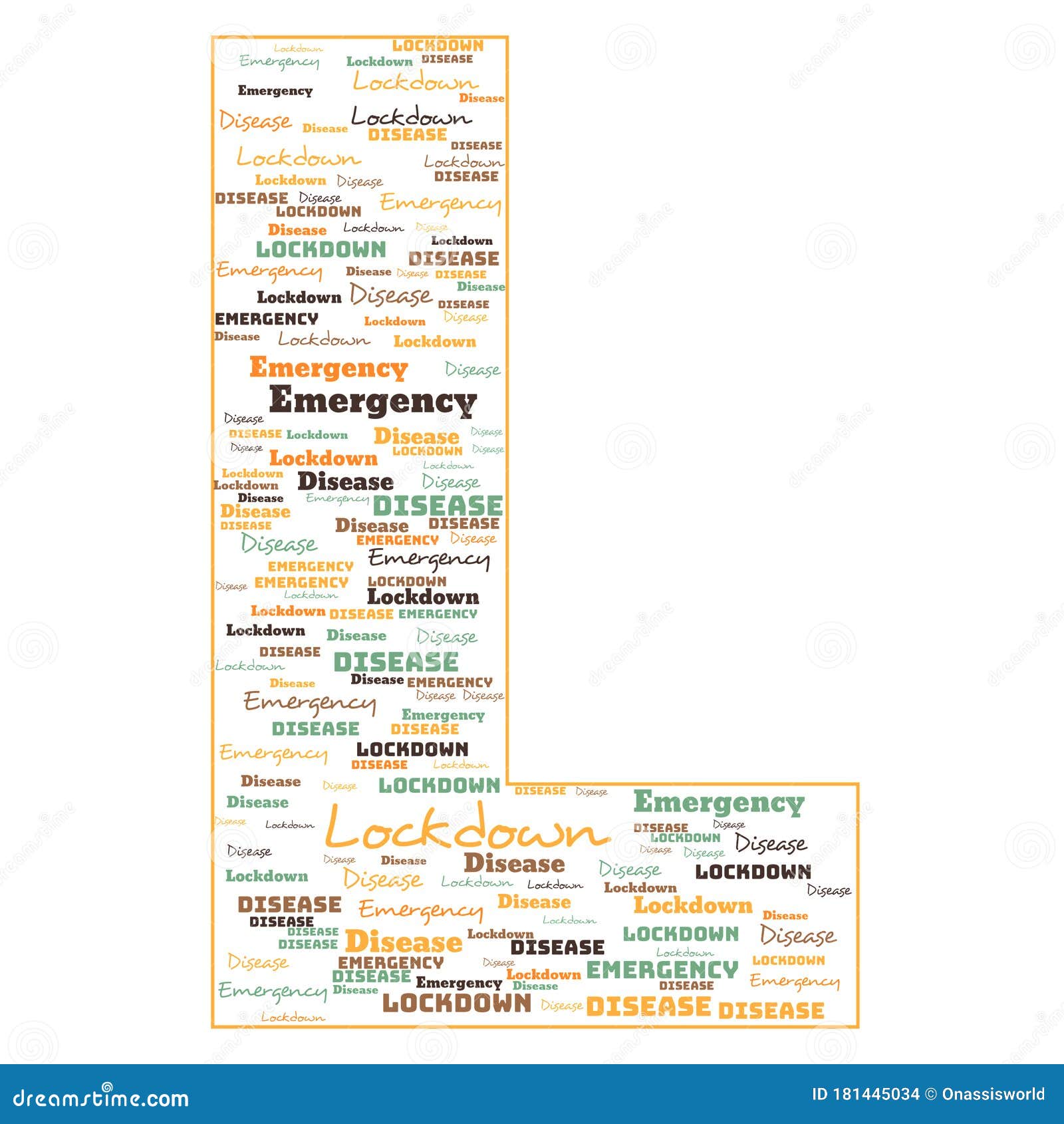 Covid-19 Message Lockdown Disease Virus Stock Illustration ...