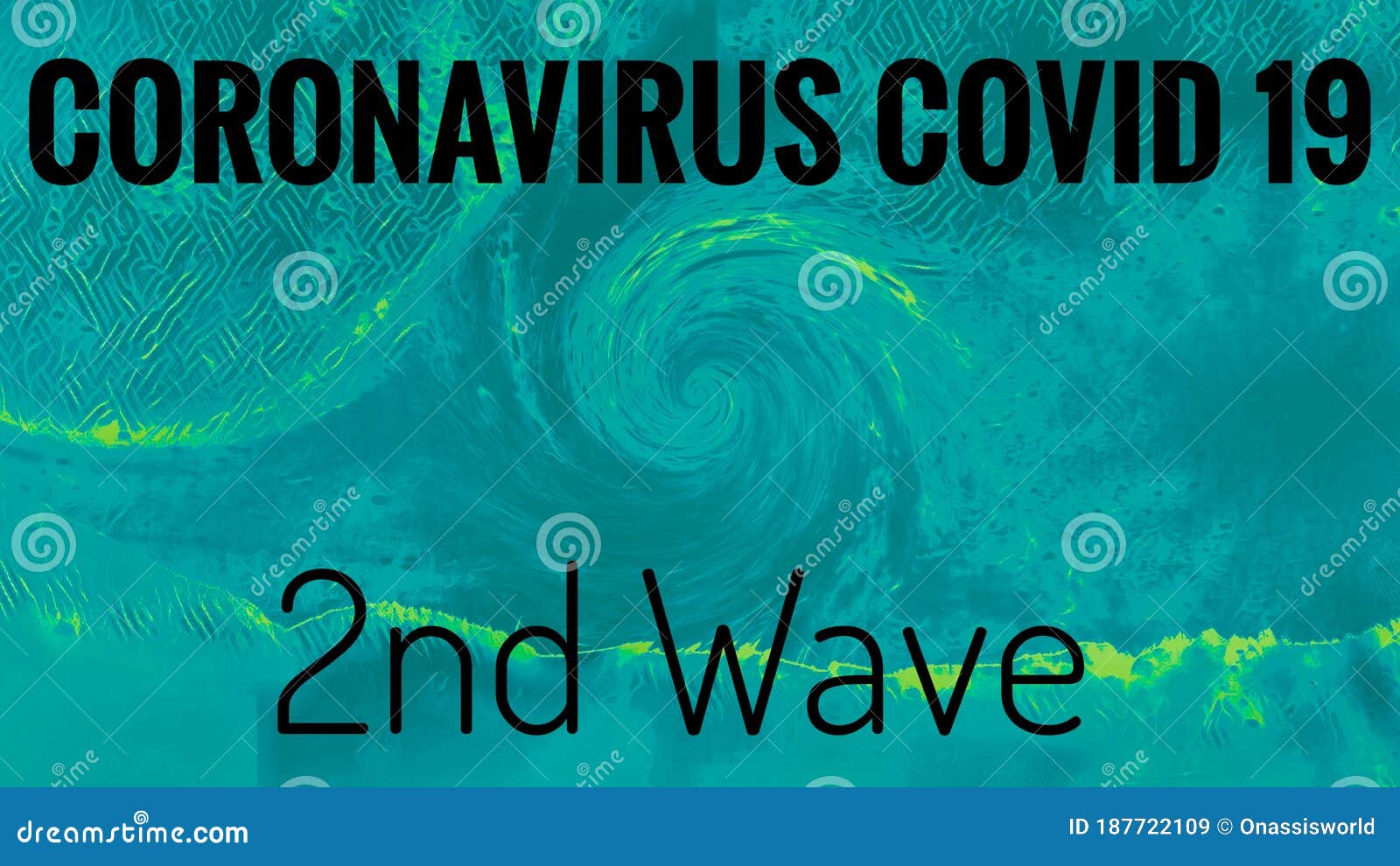 Coronavirus Covid-19 2nd Second Wave Header Background Illustration ...