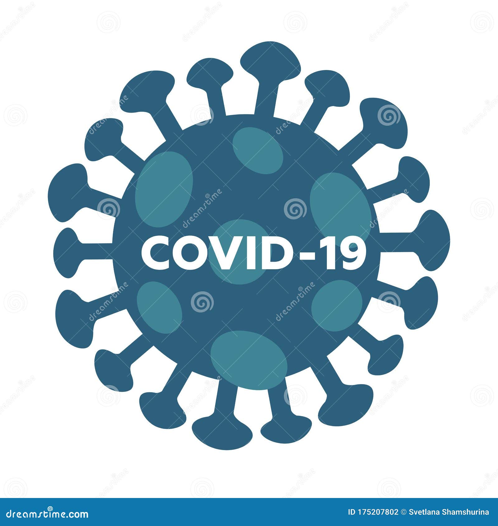 Coronavirus CoViD-19 Outbreak Virus Image. Covid 19 Logo with Virus ...