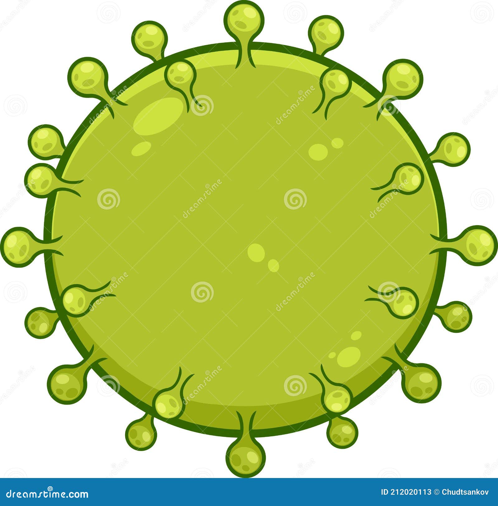 Pathogenic Bacteria Round Symbol. Vector Pathogen Concept Illust ...