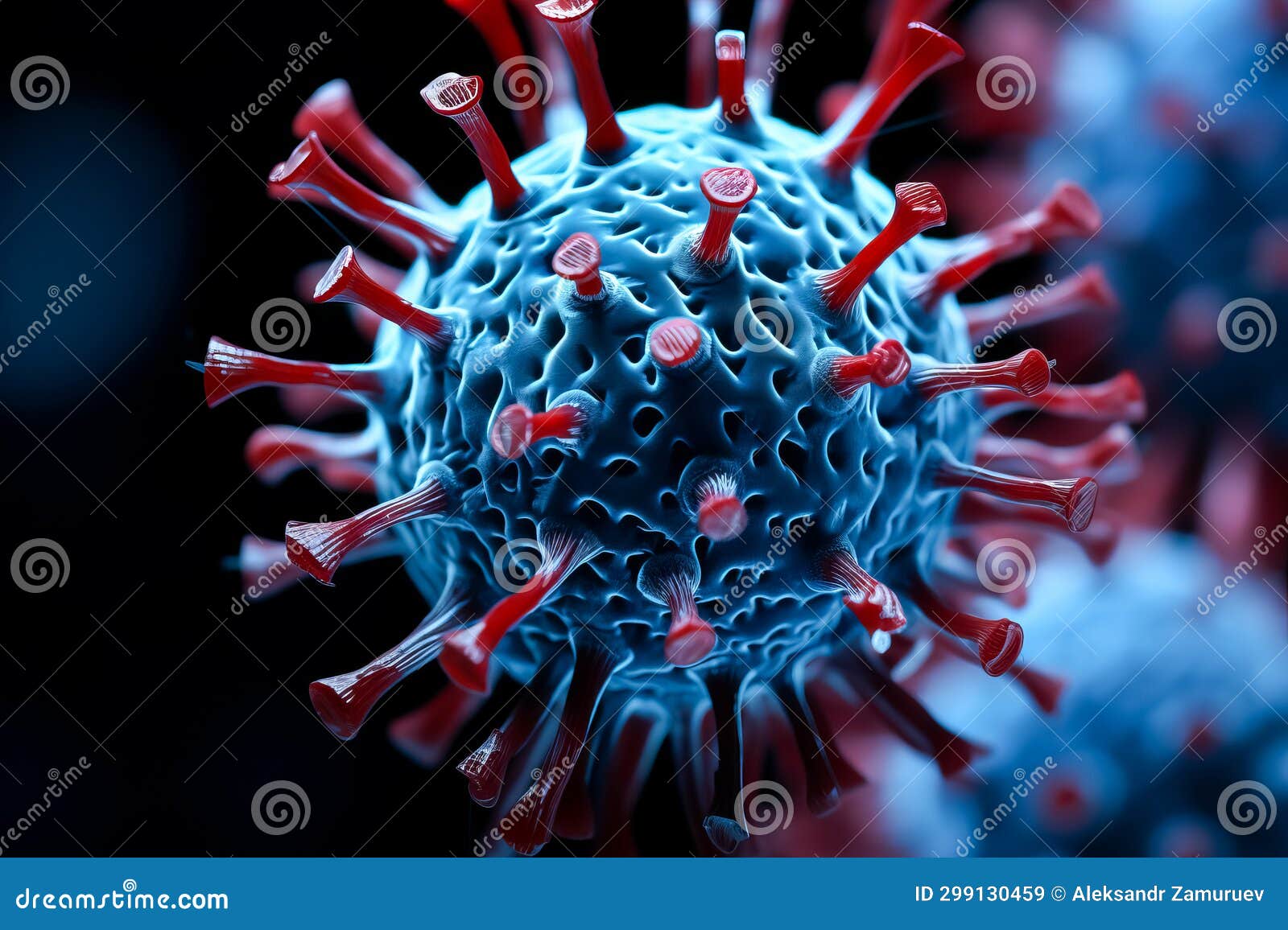 Coronavirus, Covid-19, Sars-CoV-2 Microscopic View of All Major ...
