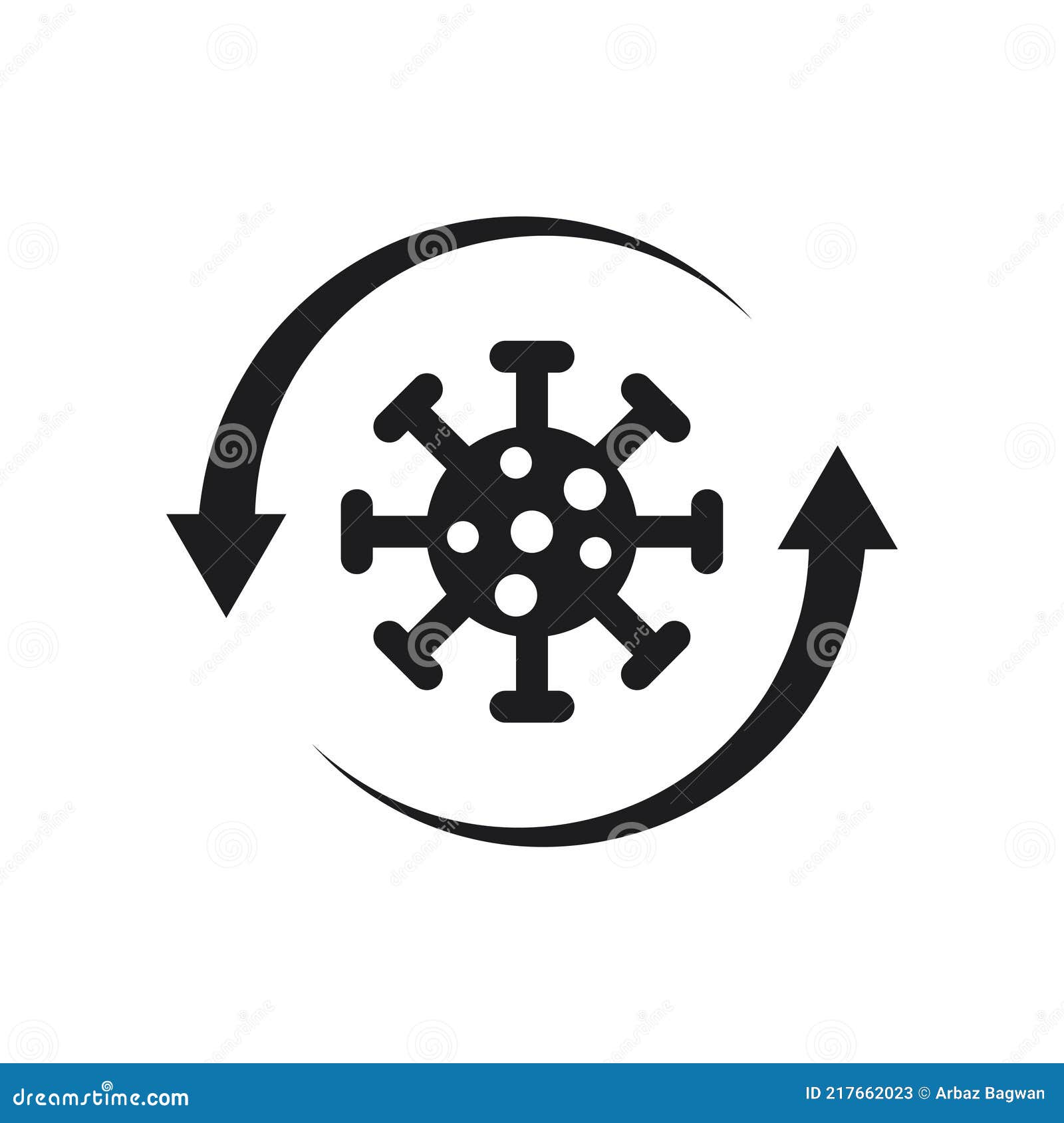 Mutation Icon Vector. Thin Line Mutation Outline Icon Vector ...