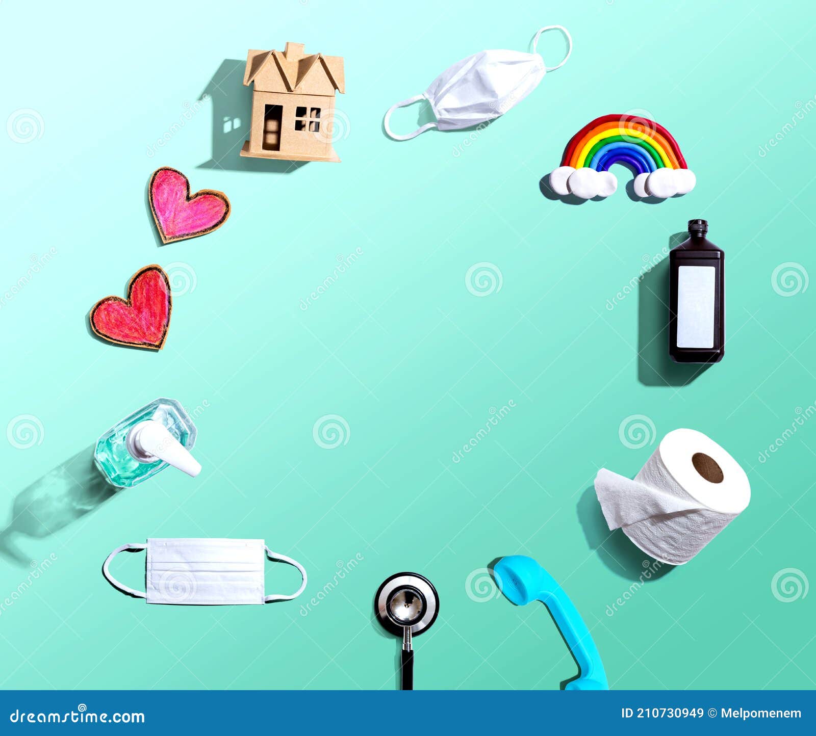 Coronavirus and Covid-19 Theme Objects Stock Image - Image of ...