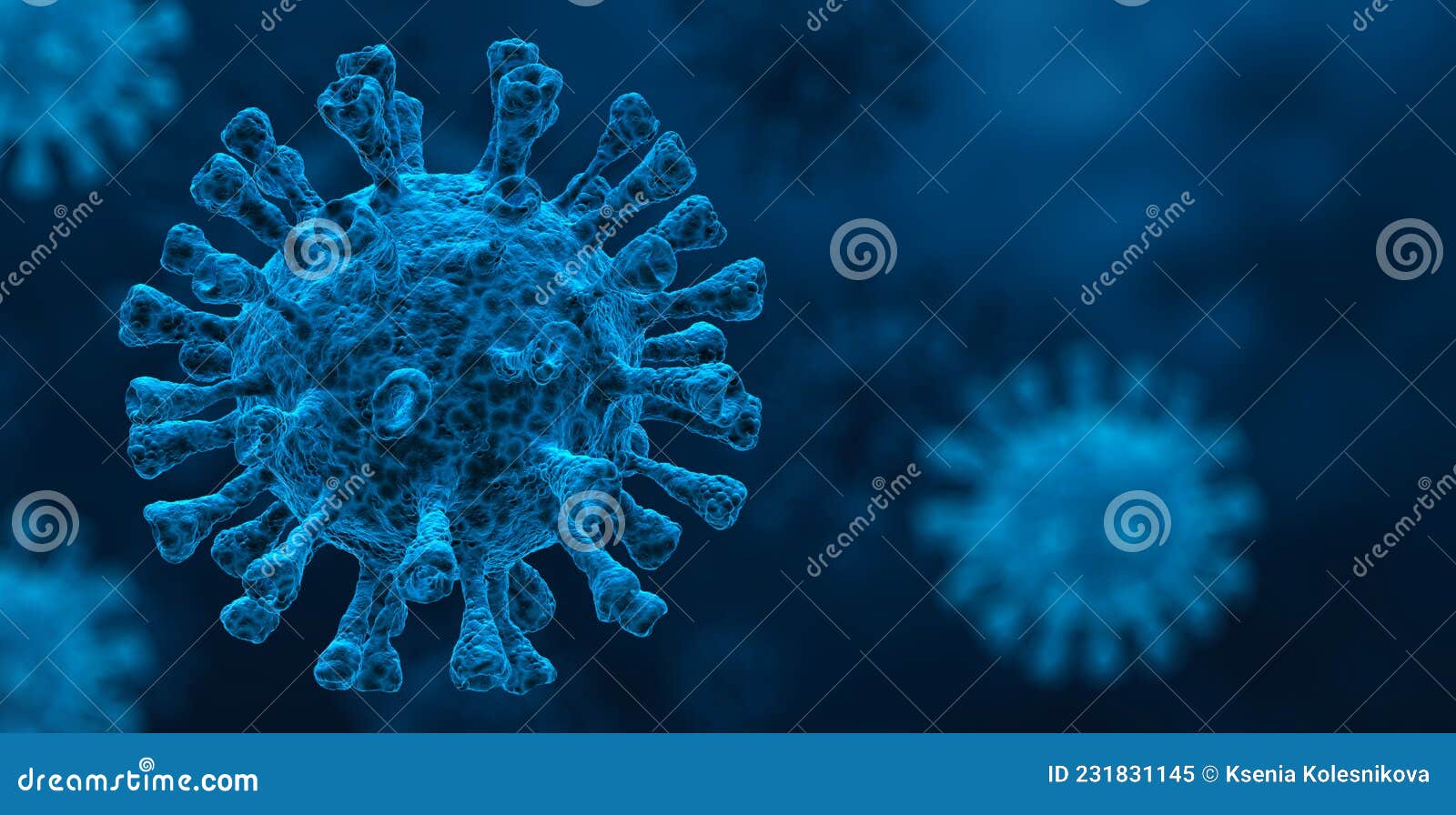 Coronavirus Covid-19 Under the Microscope. Science Epidemic Infection ...