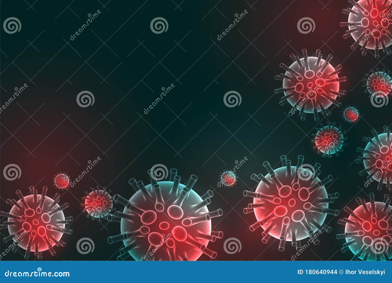 Coronavirus Covid-19 Virus Infection Spread Background Design Stock ...