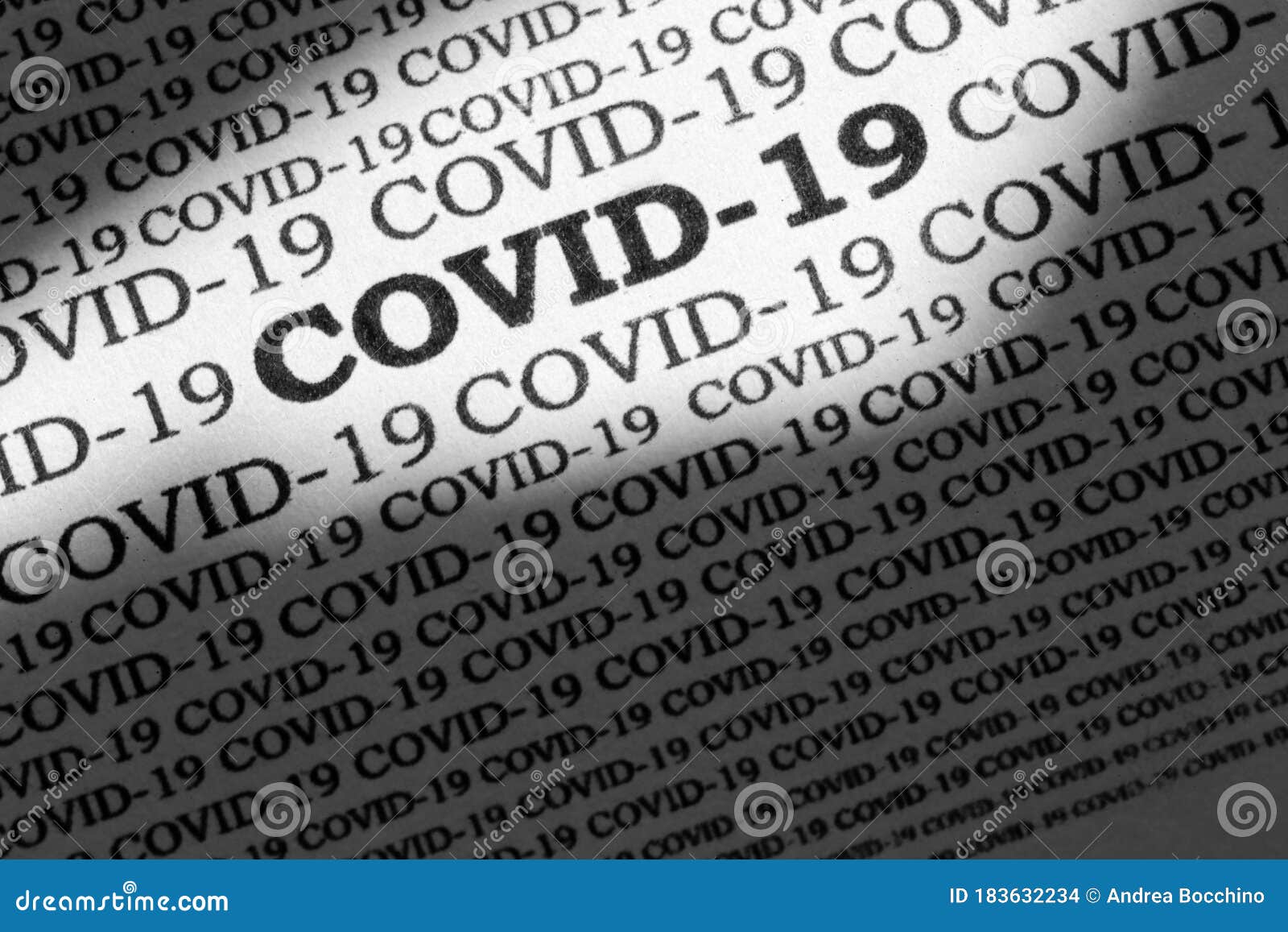 Coronavirus Covid 19 Word Concept Illustration on White Background ...