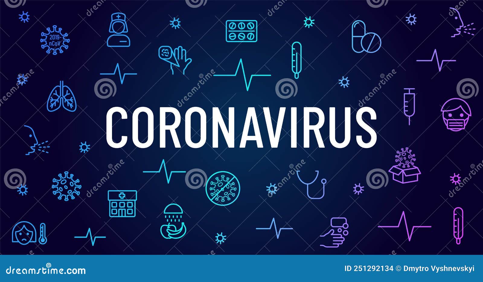 Coronavirus Epidemic Illustration Stock Vector - Illustration of ...