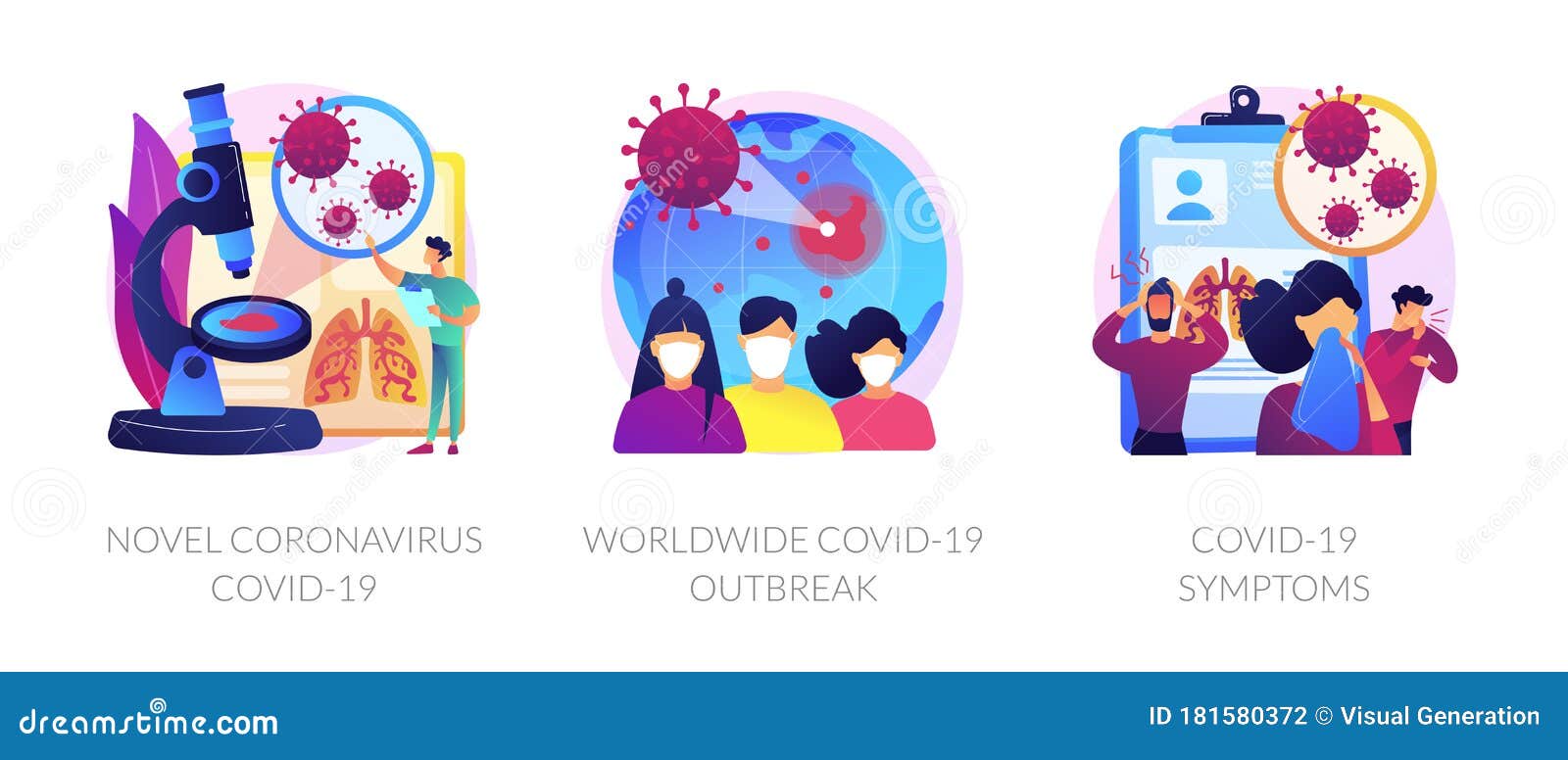 Coronavirus Epidemy Outbreak Abstract Concept Vector Illustratio Stock ...