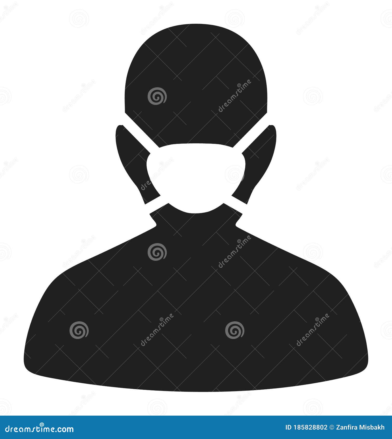 Coronavirus Face Mask Vector Icon Flat Illustration Stock Vector ...