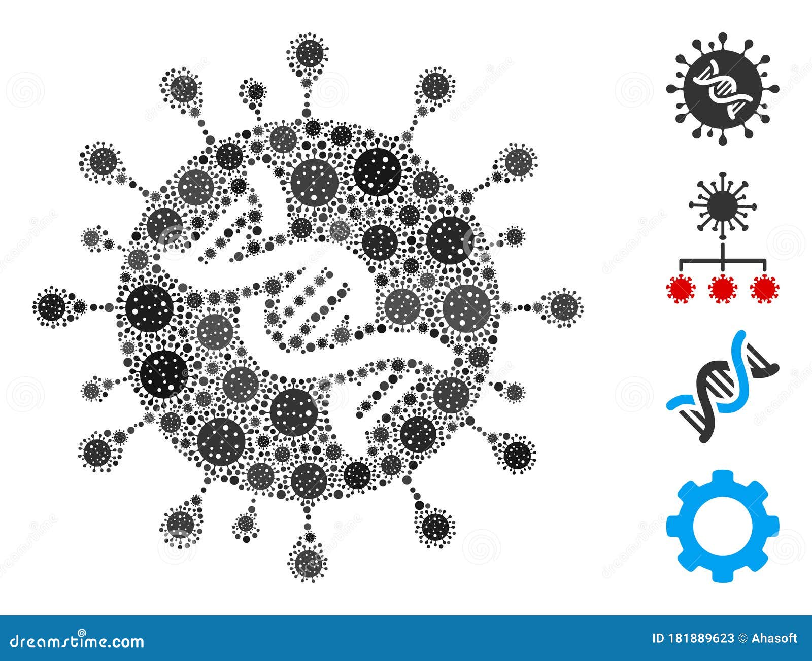 Coronavirus Genome Sequence Encoded. Science Themed Covid 19 ...