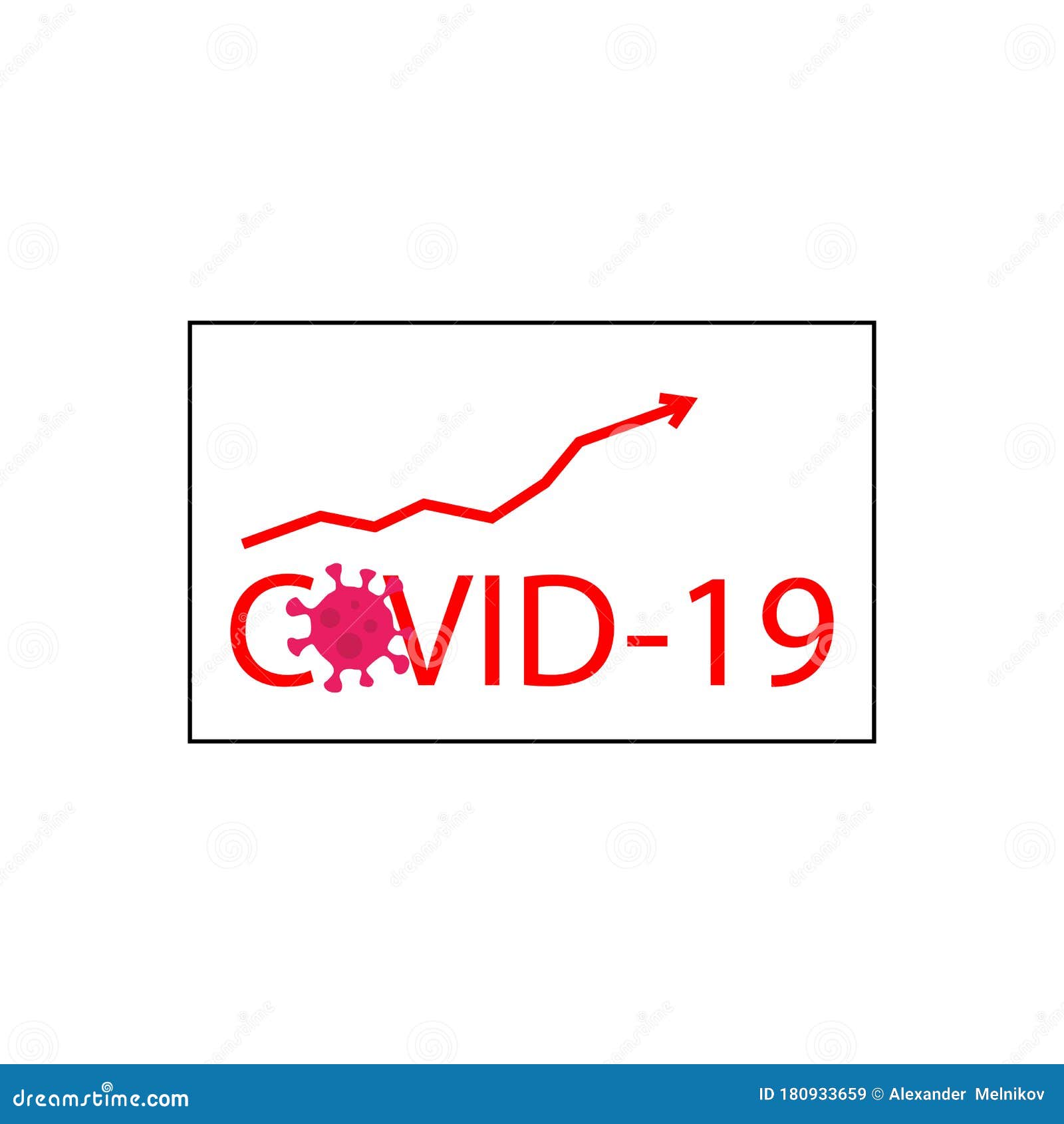 Coronavirus Growth Graph Icon, Covid-19. Vector Illustration Eps 10 ...