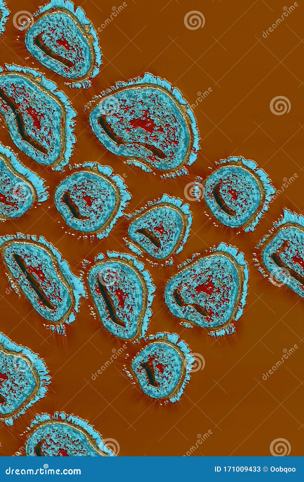 Human Virus, Flu, View of a Virus Under a Microscope, Viral Disease ...