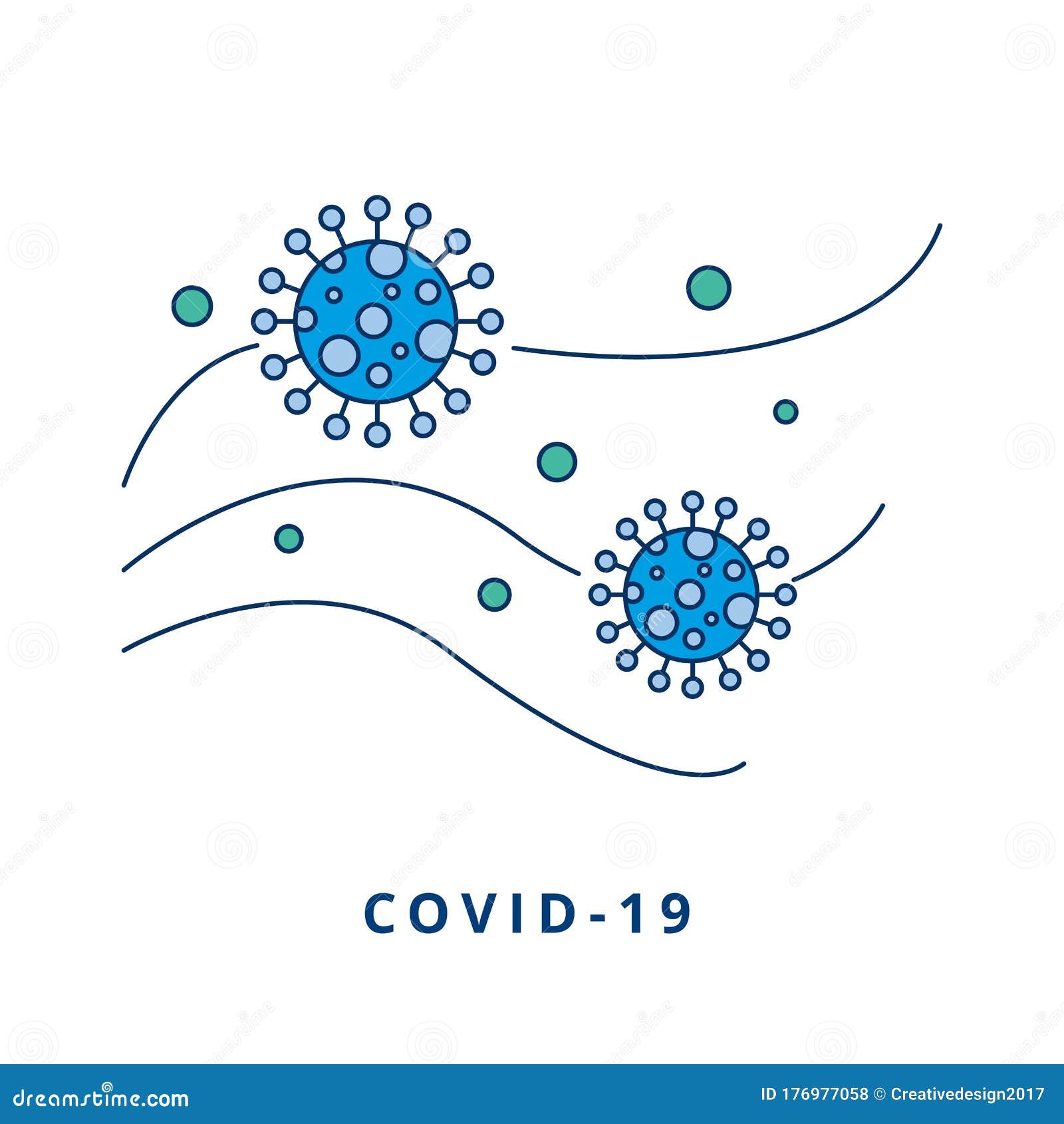 Coronavirus icon. vector stock vector. Illustration of medical - 176977058