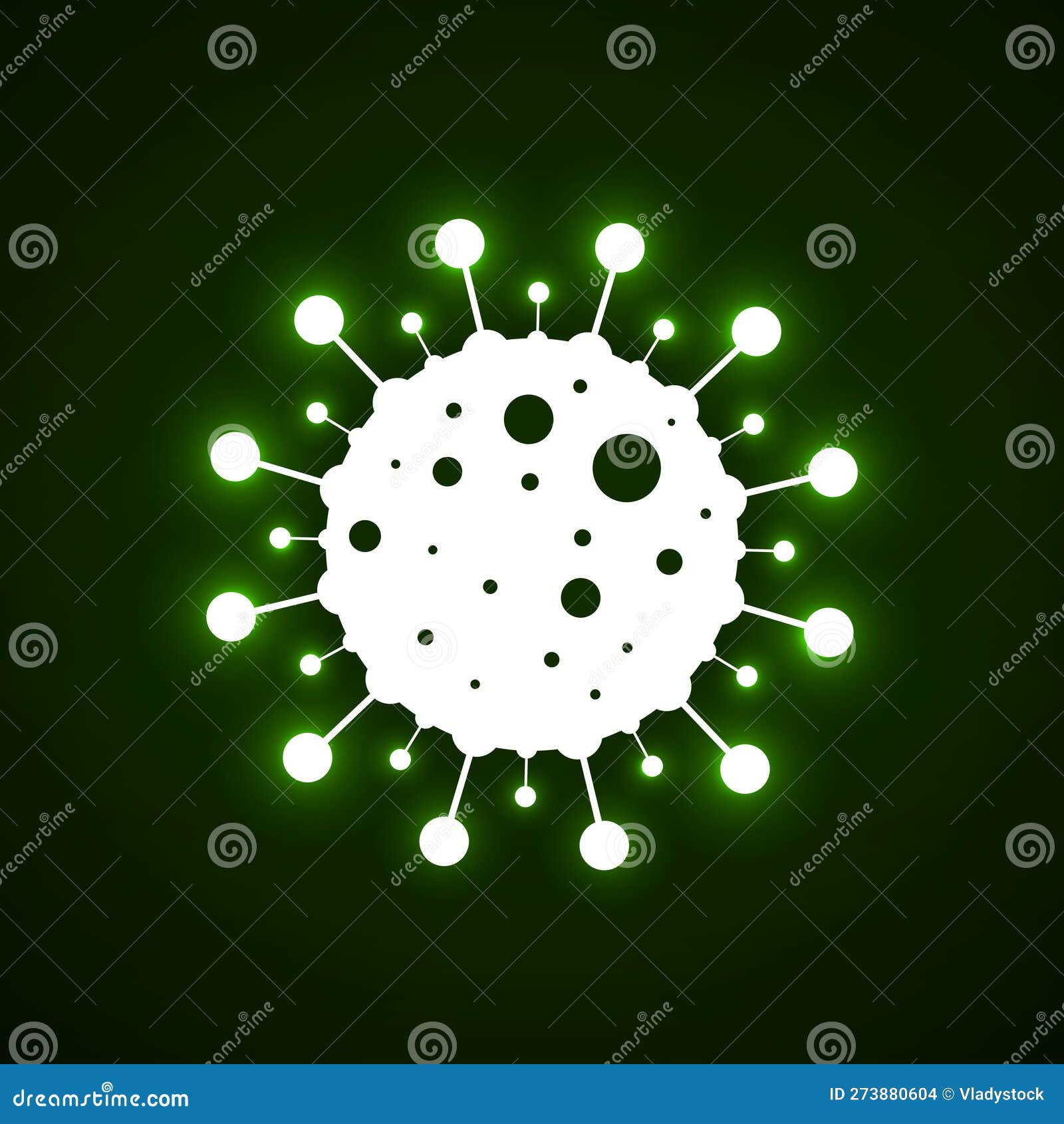 Coronavirus Icon on White Background. Pandemic Symbol Stock Vector ...