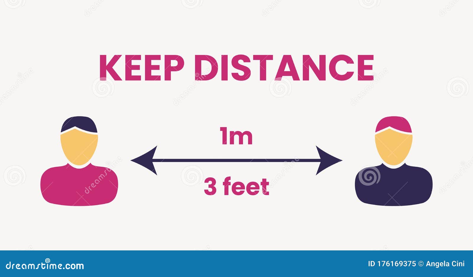 Coronavirus Keep Distance from People Illustration Stock Vector ...