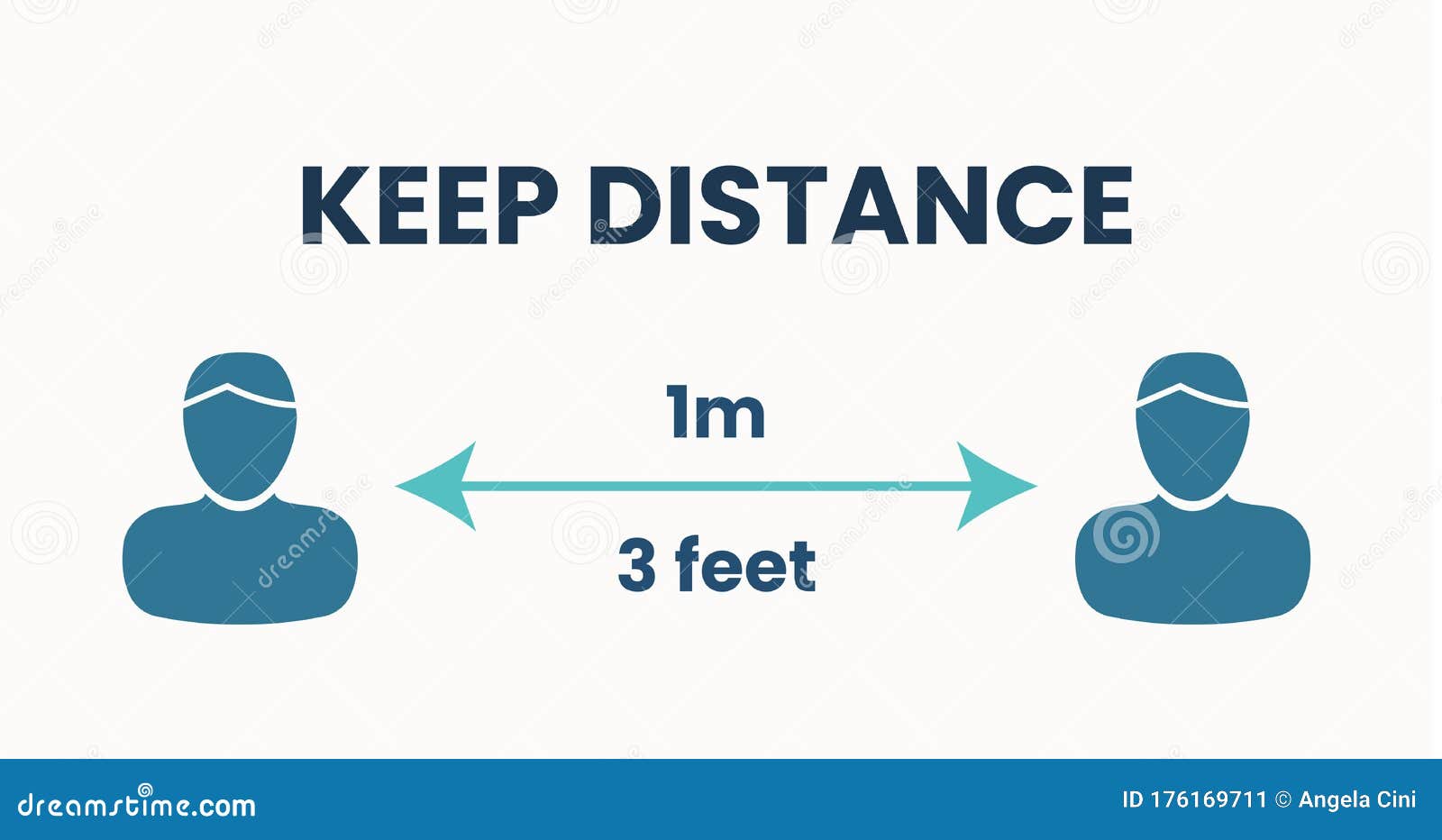 Coronavirus Keep Distance from People Illustration Stock Vector ...